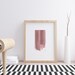 Blush Digital Art Print | Blush Pink Brush Stroke Art | Gallery Wall ...