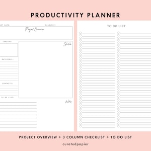Ultimate Productivity Planner Minimalist Planner Printable Minimalist ...