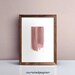 Blush Digital Art Print | Blush Pink Brush Stroke Art | Gallery Wall ...