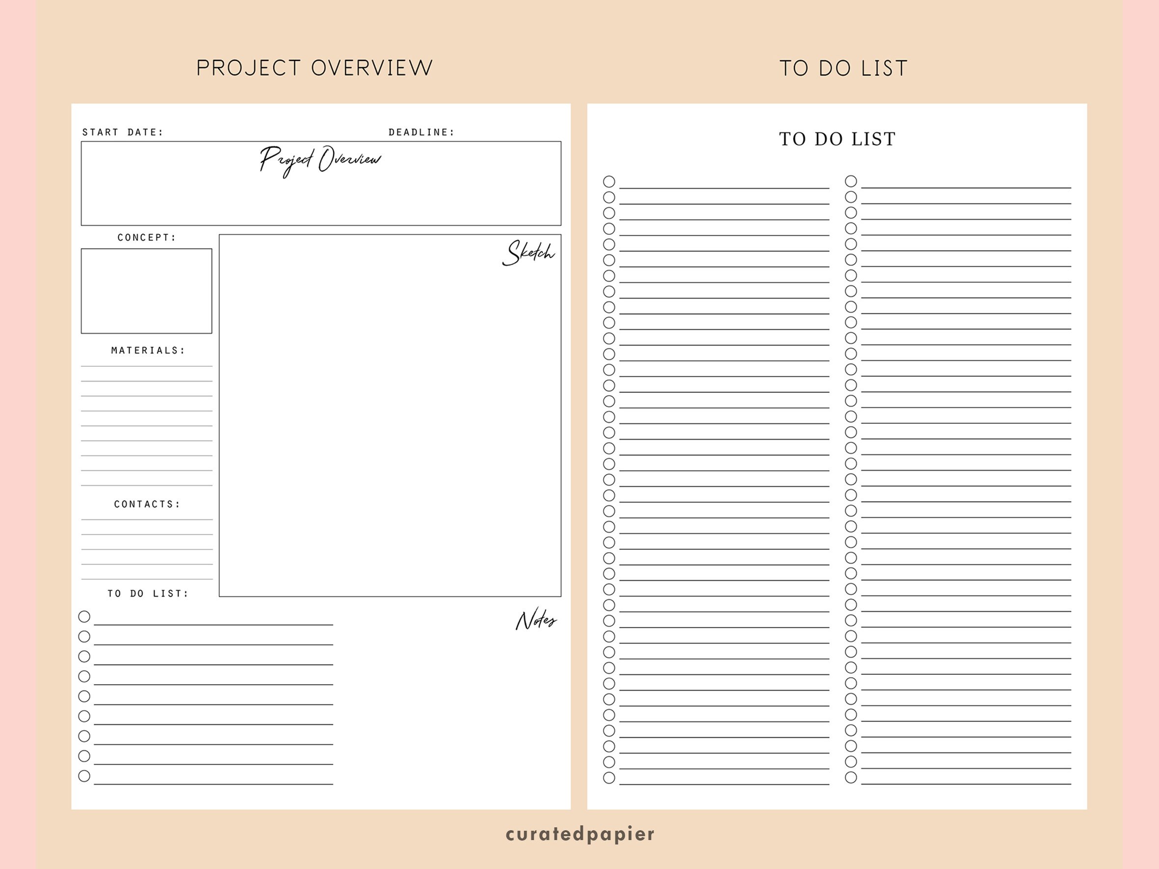 Ultimate Productivity Planner Minimalist Planner Printable Minimalist ...