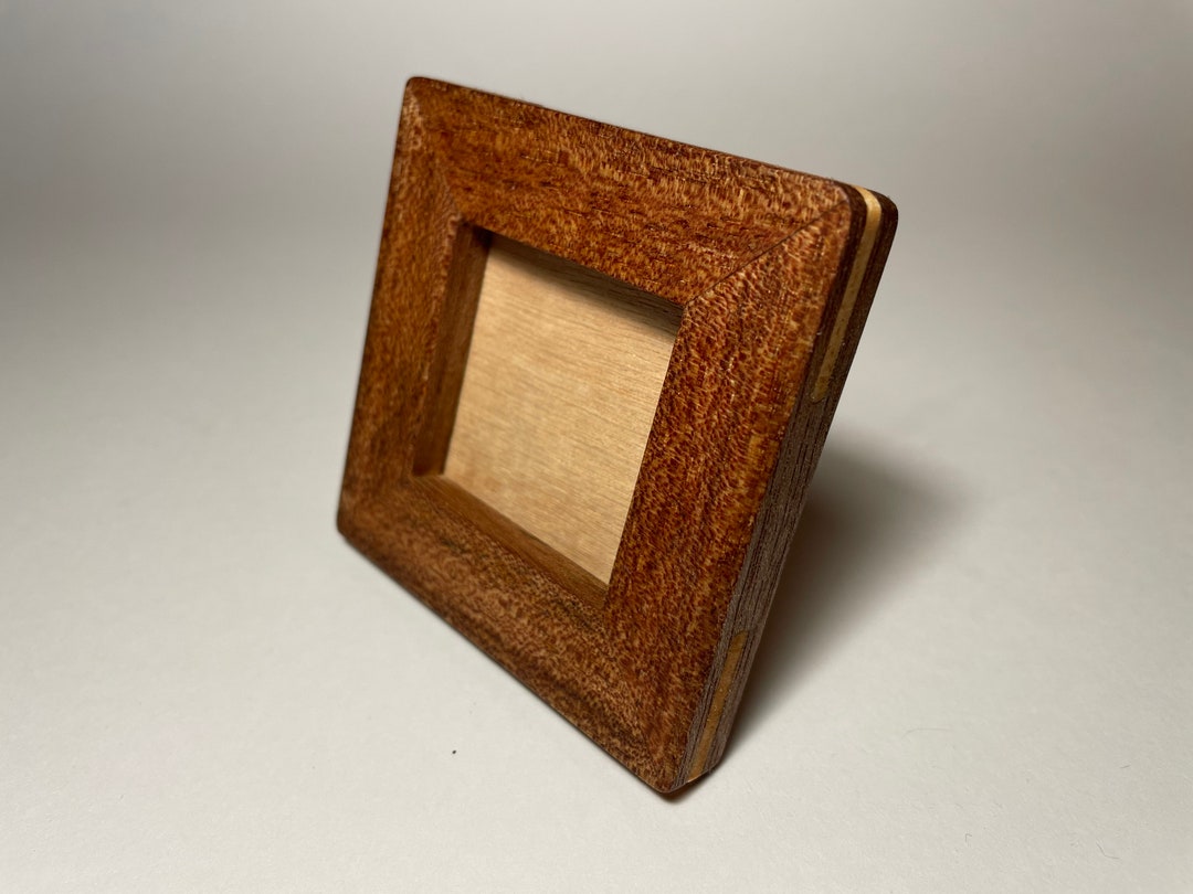 Small Wooden Picture Frame / Self Standing / Solid Wood - Etsy