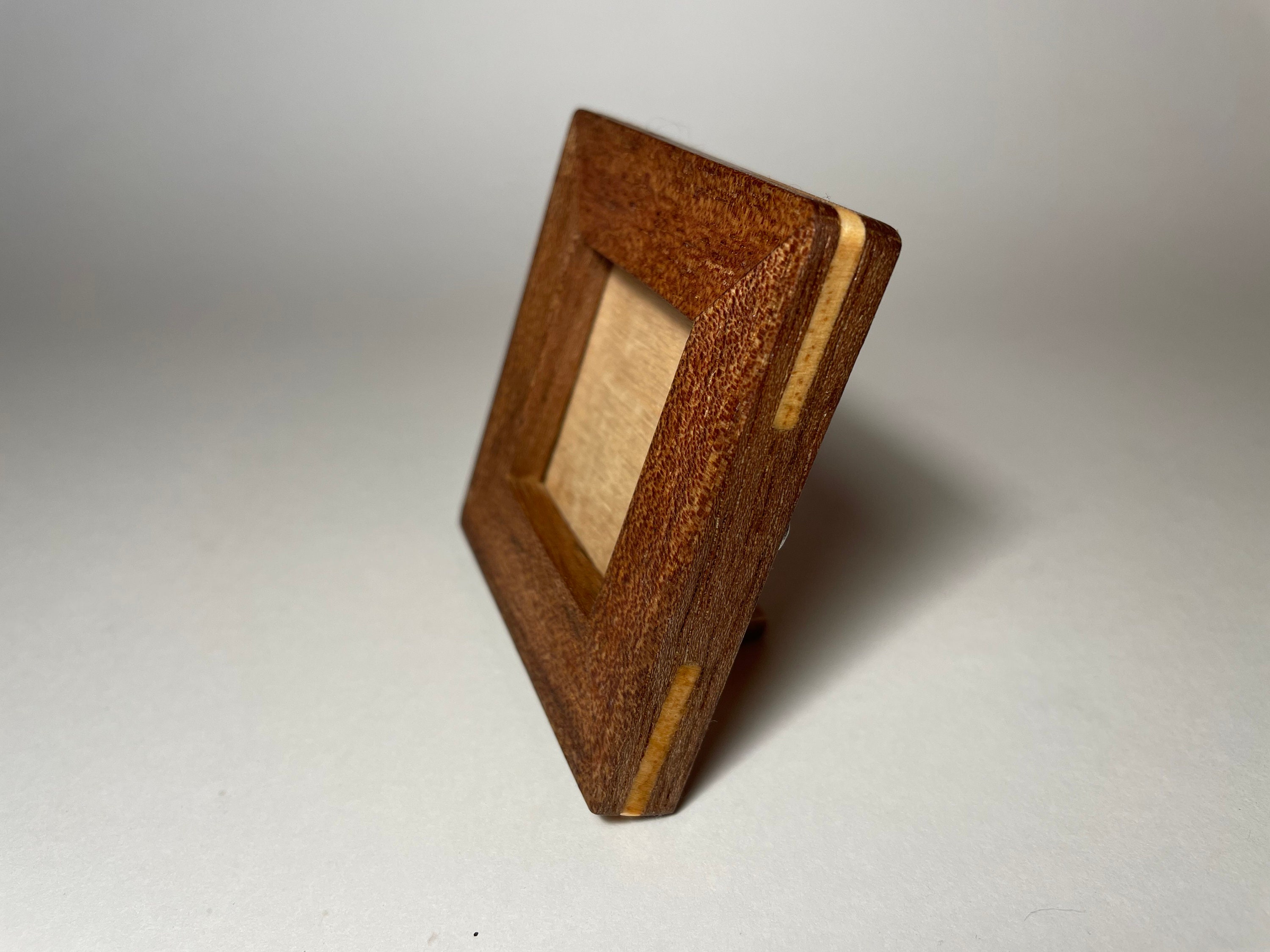 Small Wooden Picture Frame / Self Standing / Solid Wood - Etsy