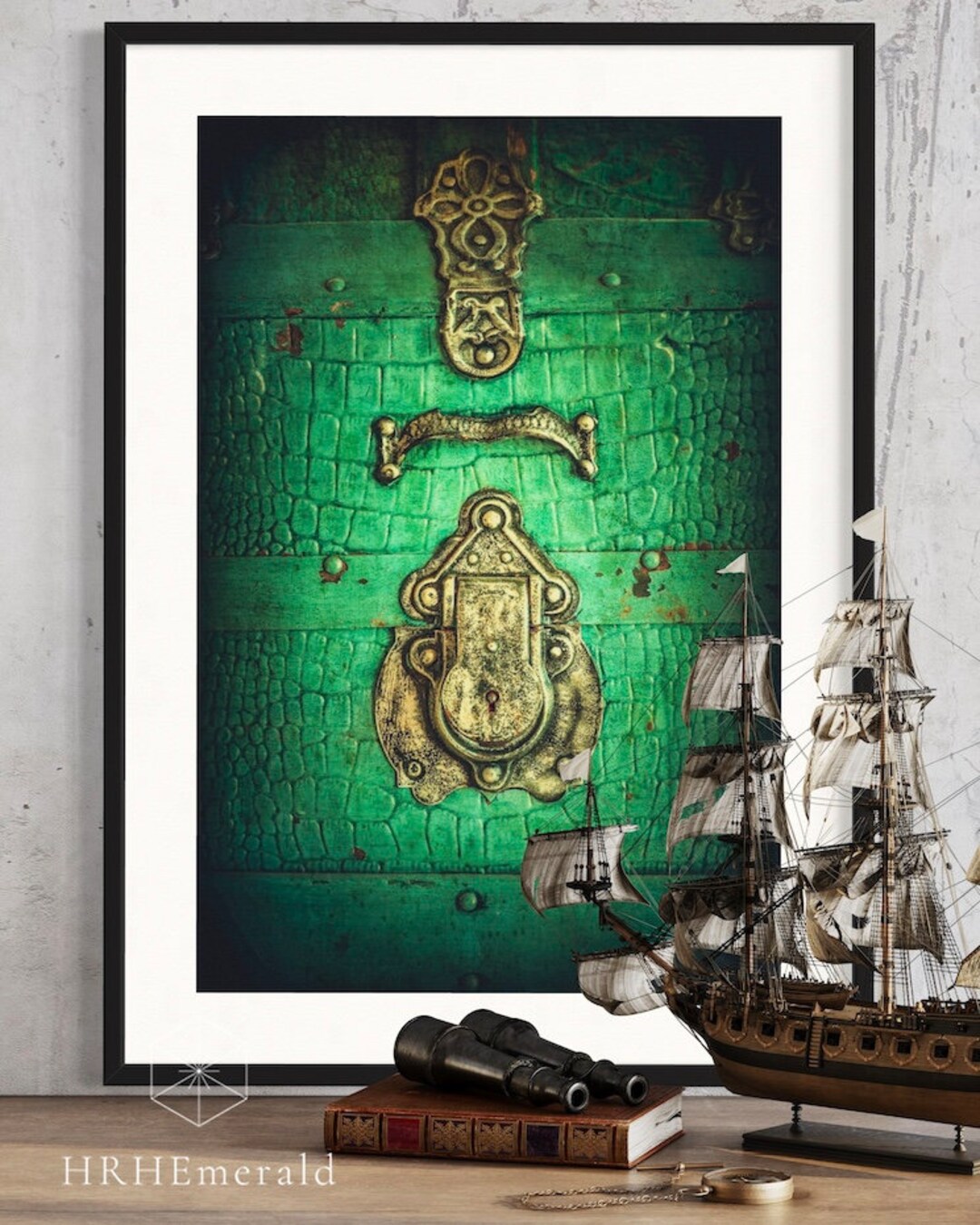 Downloadable NFT Digital Printable Treasure Chest Lock Pirate Luxury ...