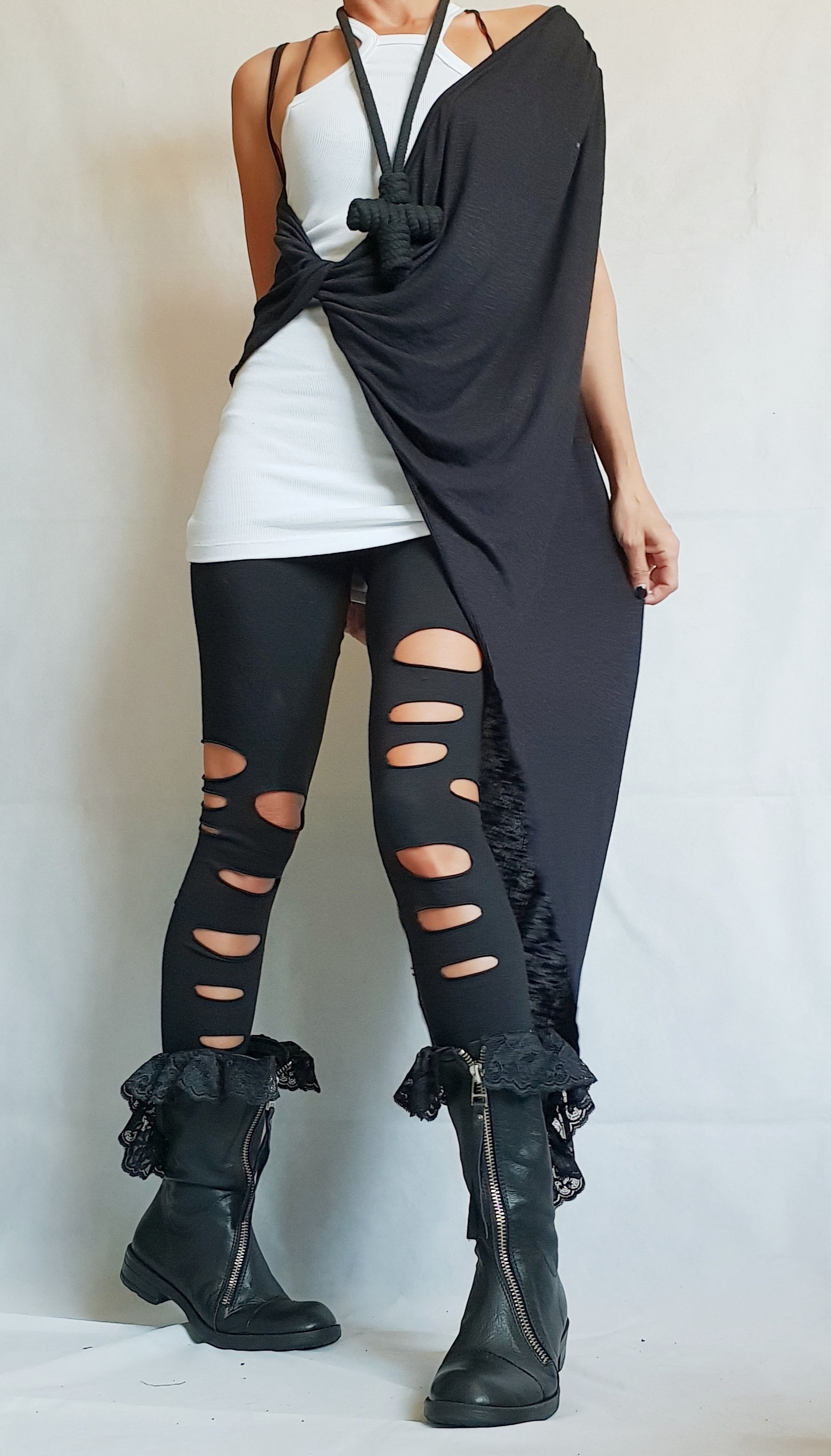 Asymmetric Top, Avant Garde Tunic, Futuristic Clothing, Deconstructed ...