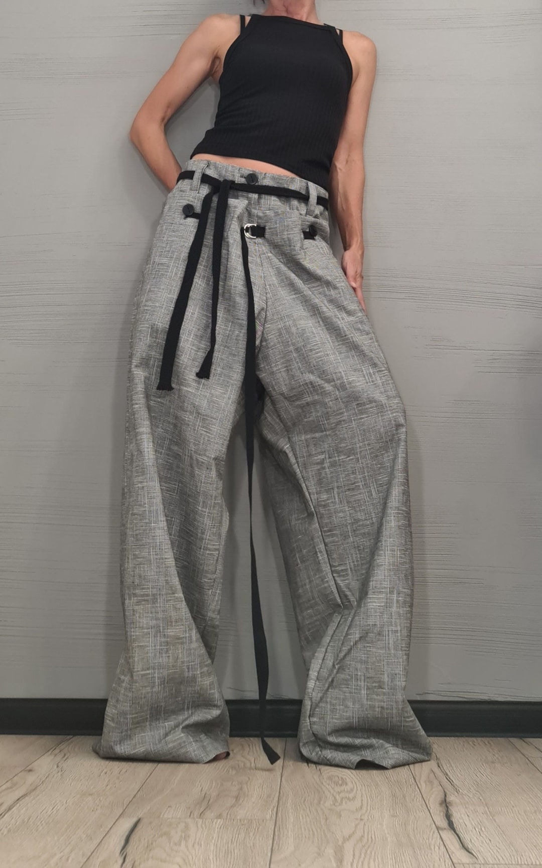 Short Long Pants, Wide Black Pants, New Collection Avant Garde Loose ...