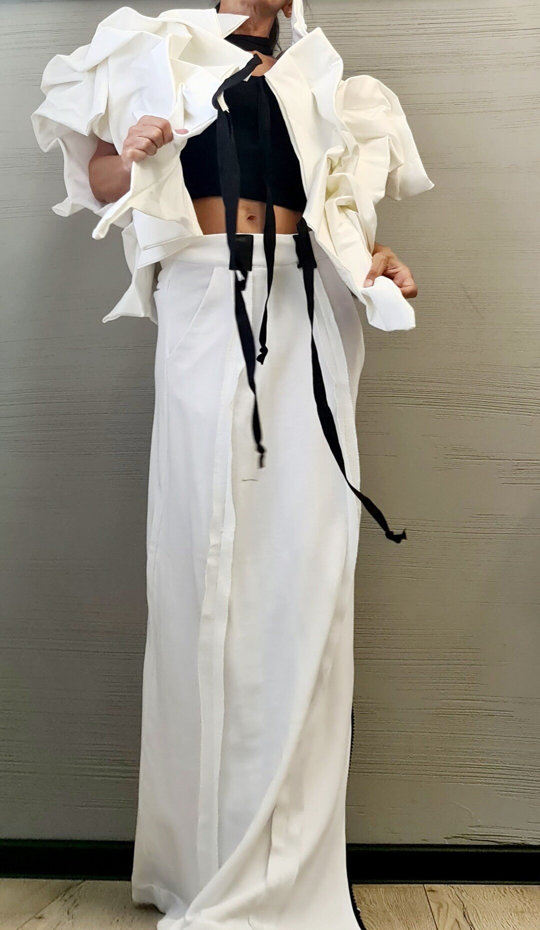 Denim Extravagant Jacket, Women Short Jacket, Asymmetric Jacket ...