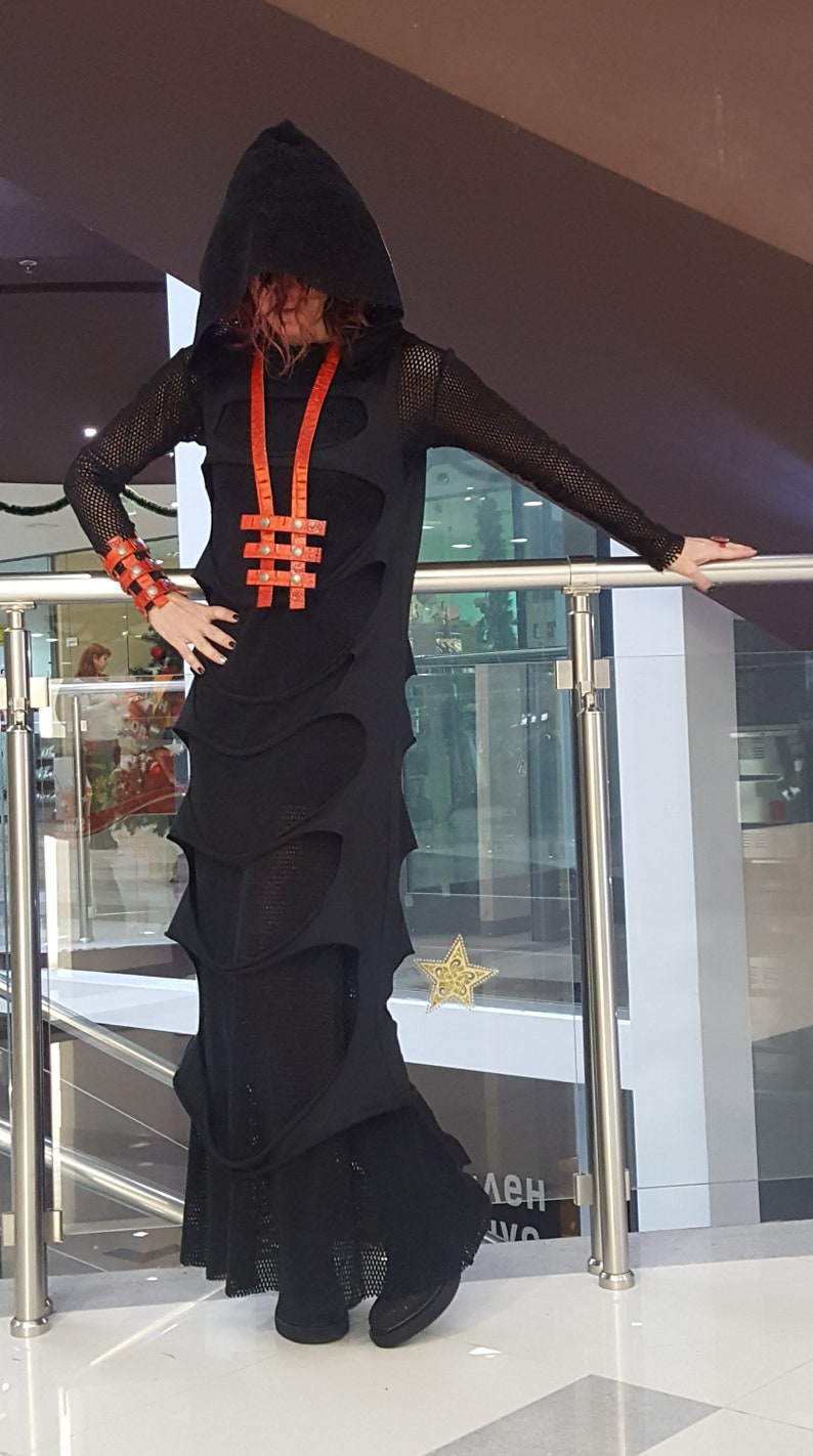 Gothic Women Dress Set Three Piece Set Short Long Dress | Etsy