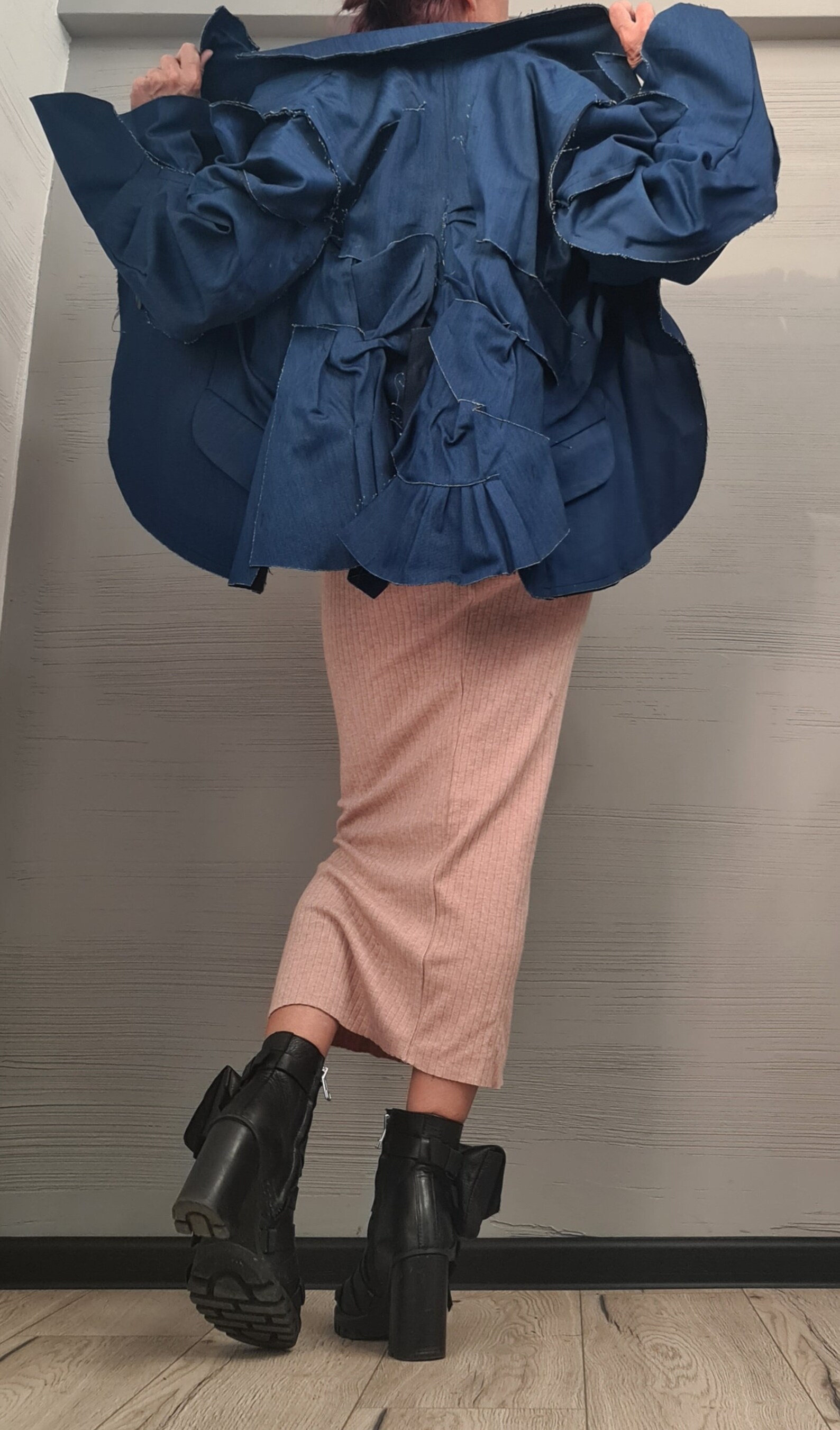 Avant Garde Blazer Denim Jacket Suit Jacket Deconstructed - Etsy
