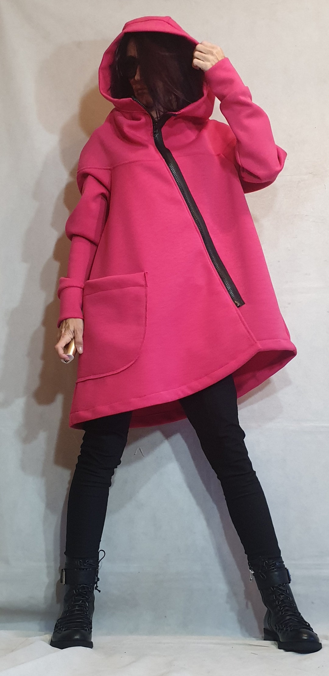 Sweatshirt Hooded , Asymmetric Sweatshirt, Cotton Sweatshirt, Plus Size ...