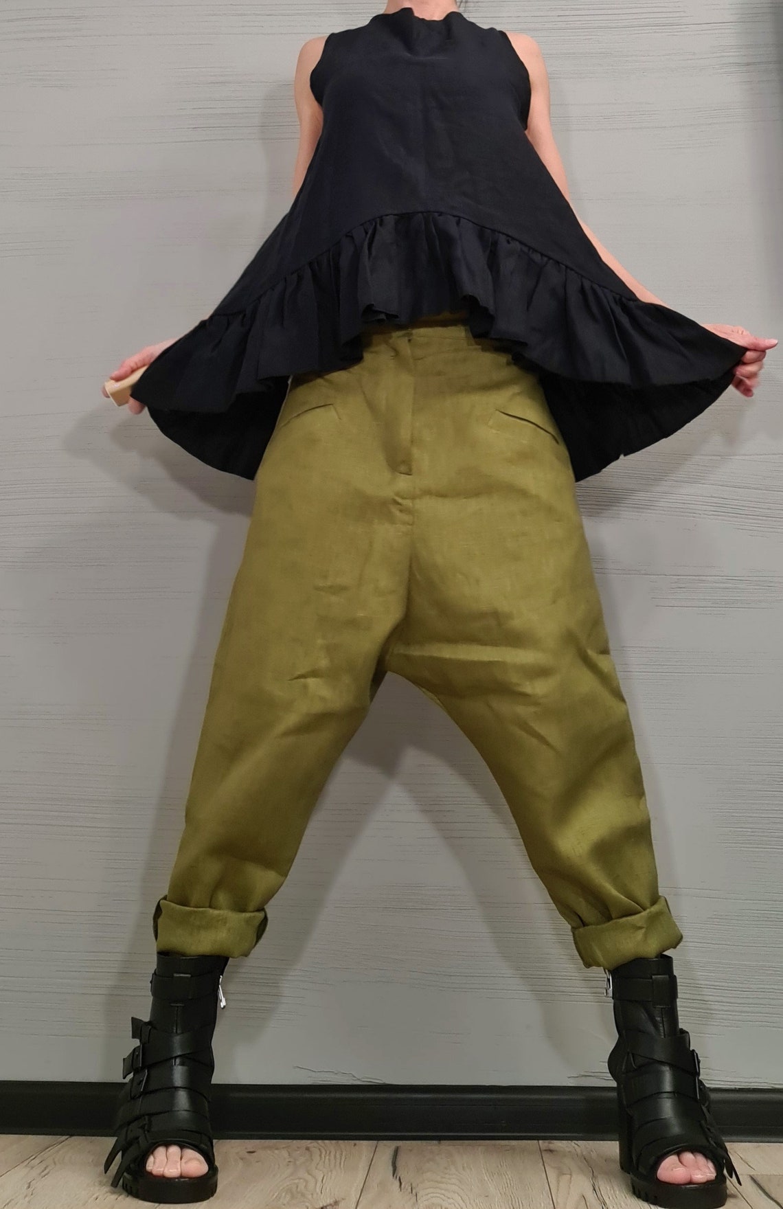 New collection Lenin Avant Garde Pants Harem Pants Women | Etsy