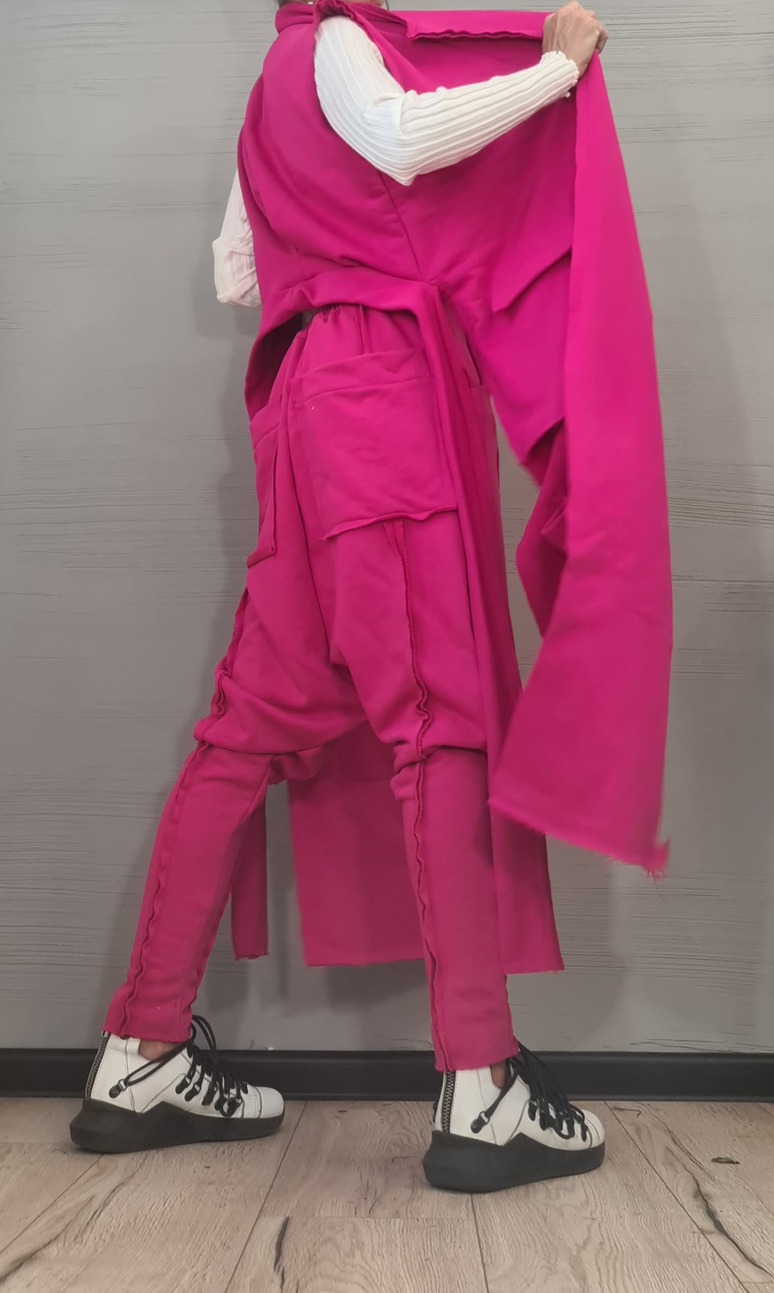 Outwear Women Set, Harem Pants, Vest Long Short, Extravagant Cotton Set ...