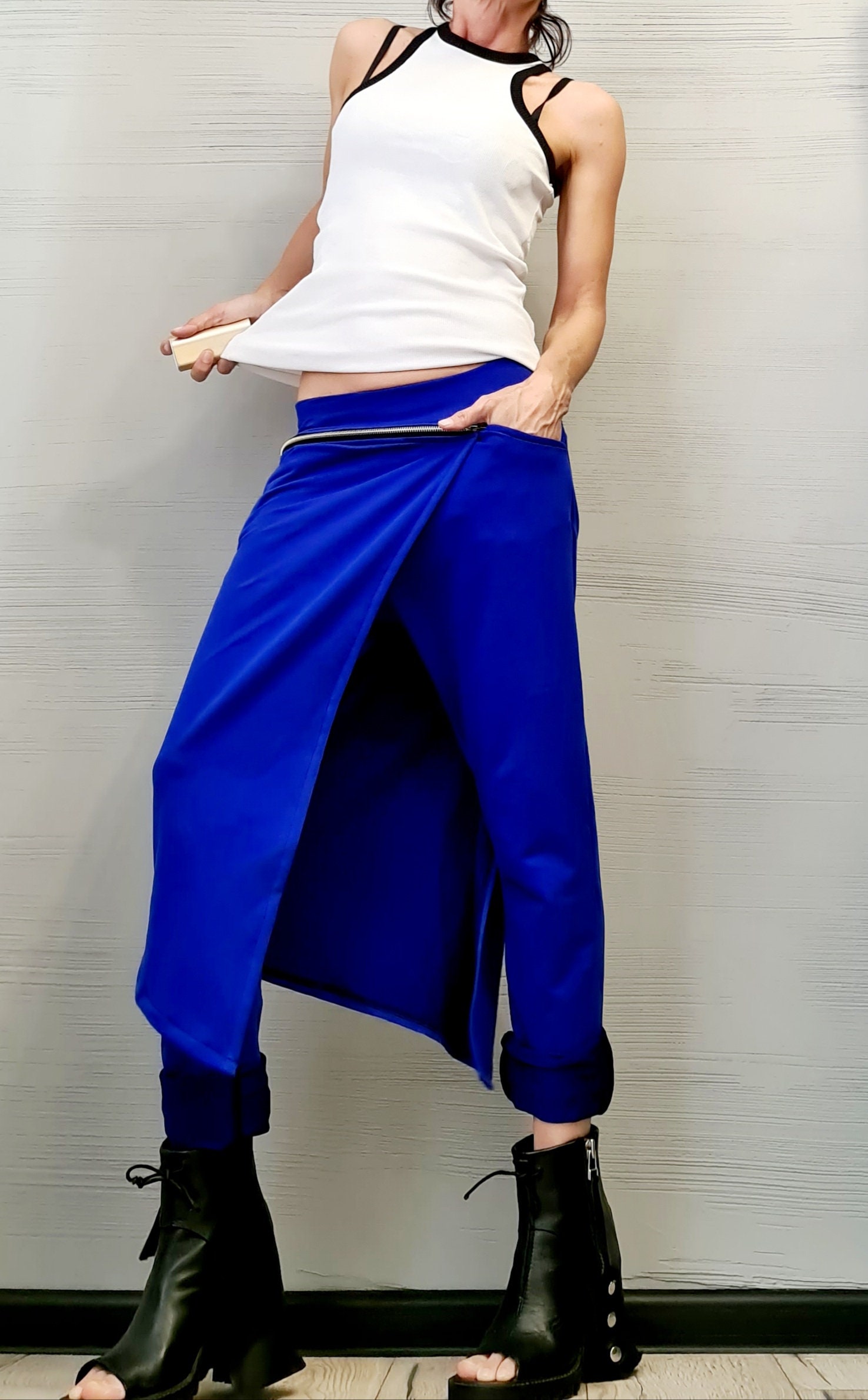Avant Garde Pants Asymmetric Pants Women Avant Garde Pants | Etsy