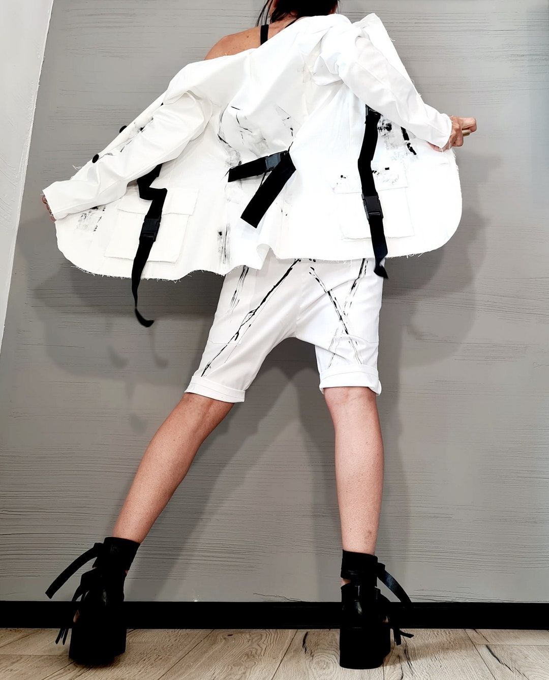Asymmetrical Blazer, Avant Garde Women Blazer, Gothic Jacket ...
