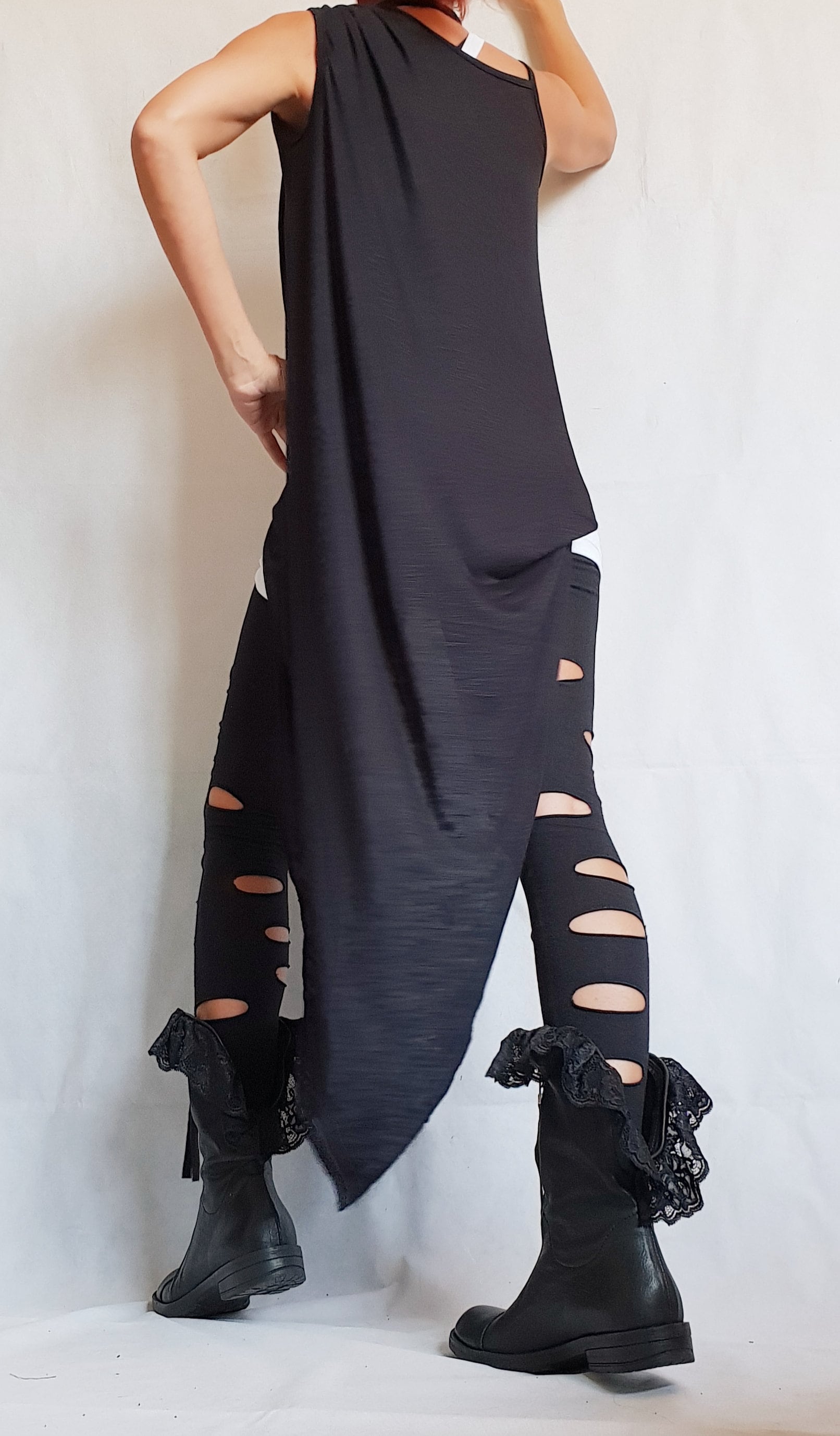 Asymmetric Top, Avant Garde Tunic, Futuristic Clothing, Deconstructed ...