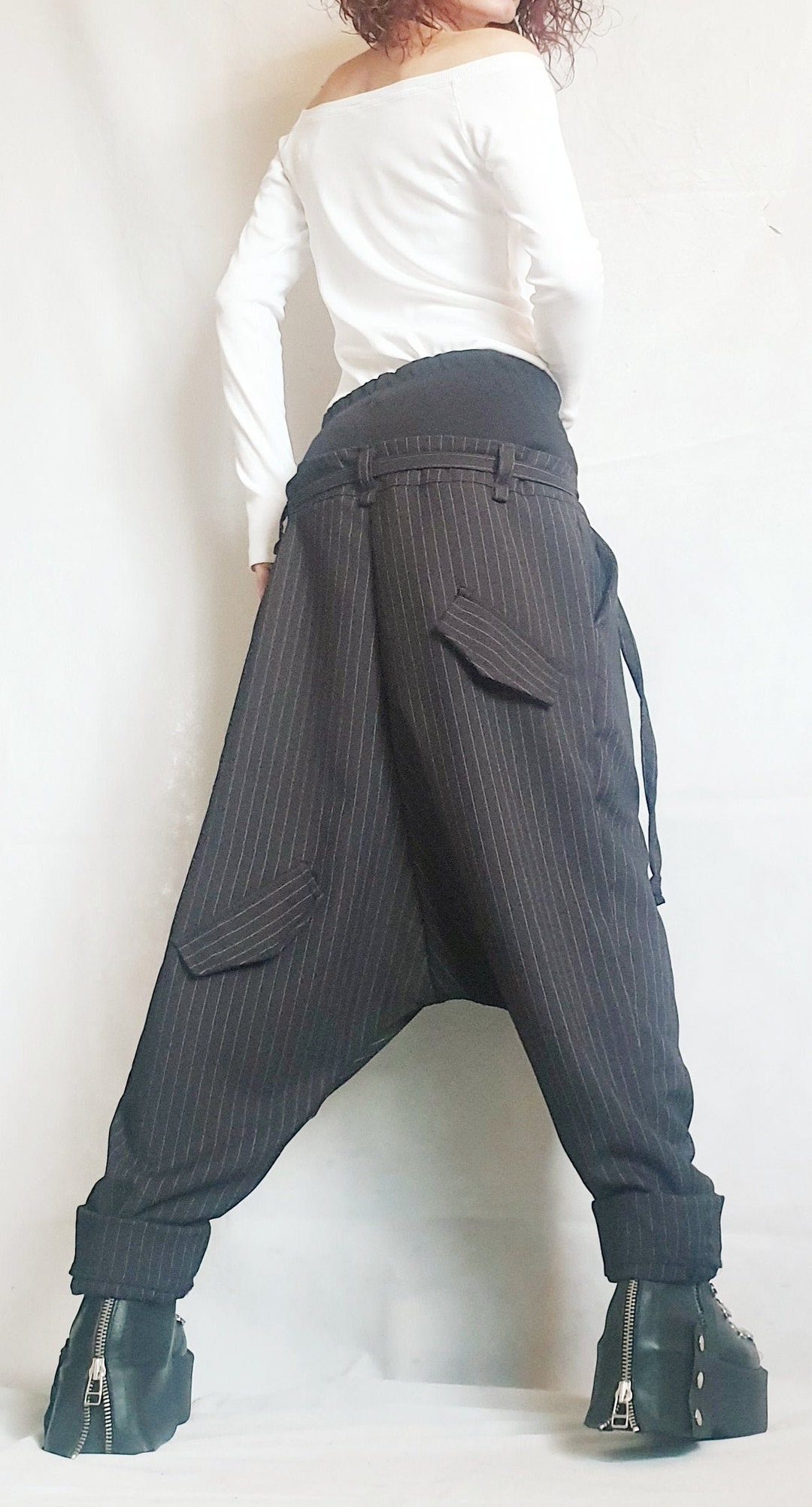 Avant Garde Pants, Harem Pants Women, Drop Crotch Pants, Baggy Pants ...