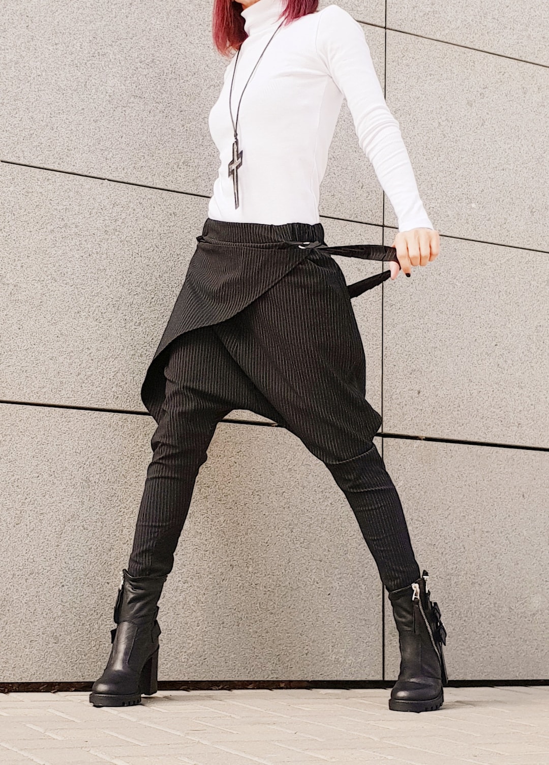 Avant Garde Pants /harem Pants Women /drop Crotch Pants/ Baggy Pants ...