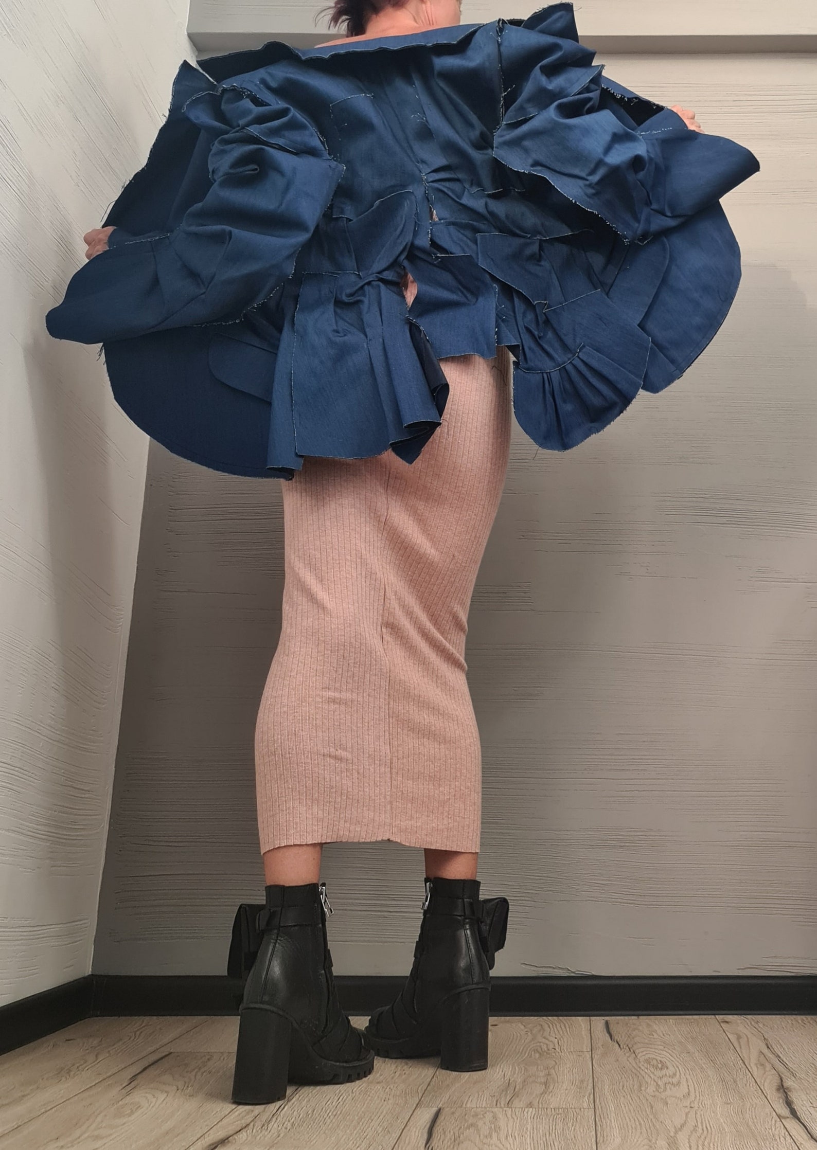 Avant Garde Blazer Denim Jacket Suit Jacket Deconstructed - Etsy