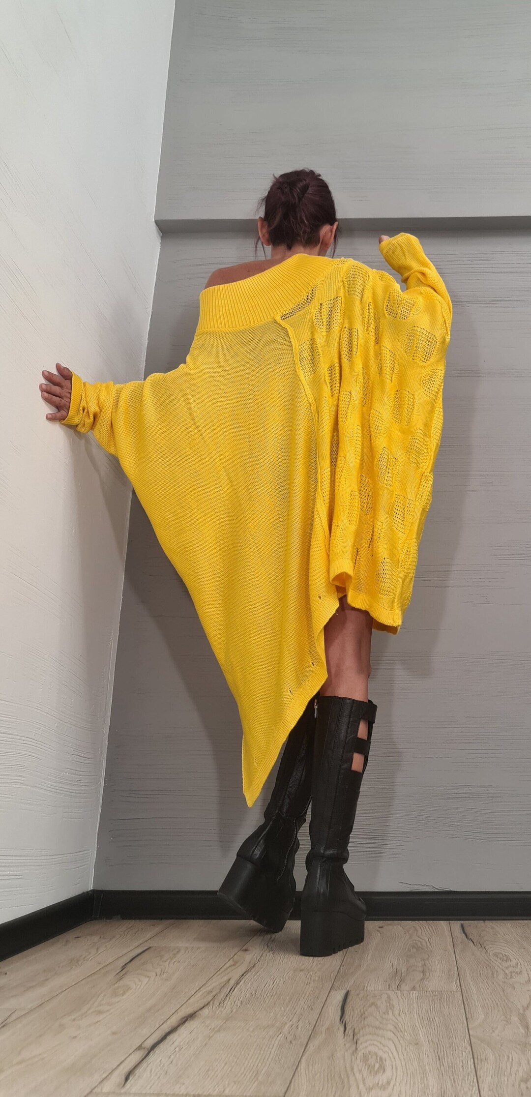Asymmetrical Tunic, Avant Garde Tunic, Knitted Tunic Dress ...