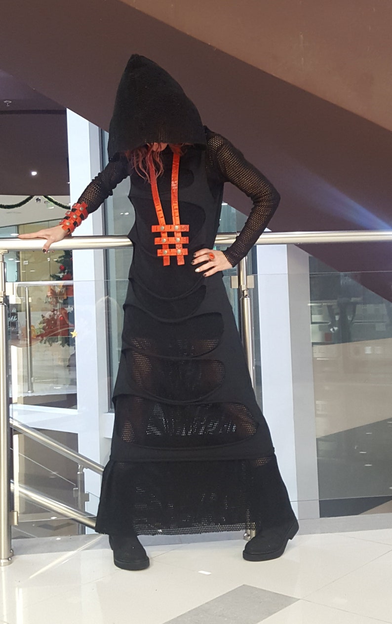 Gothic Women Dress Set Three Piece Set Short Long Dress | Etsy