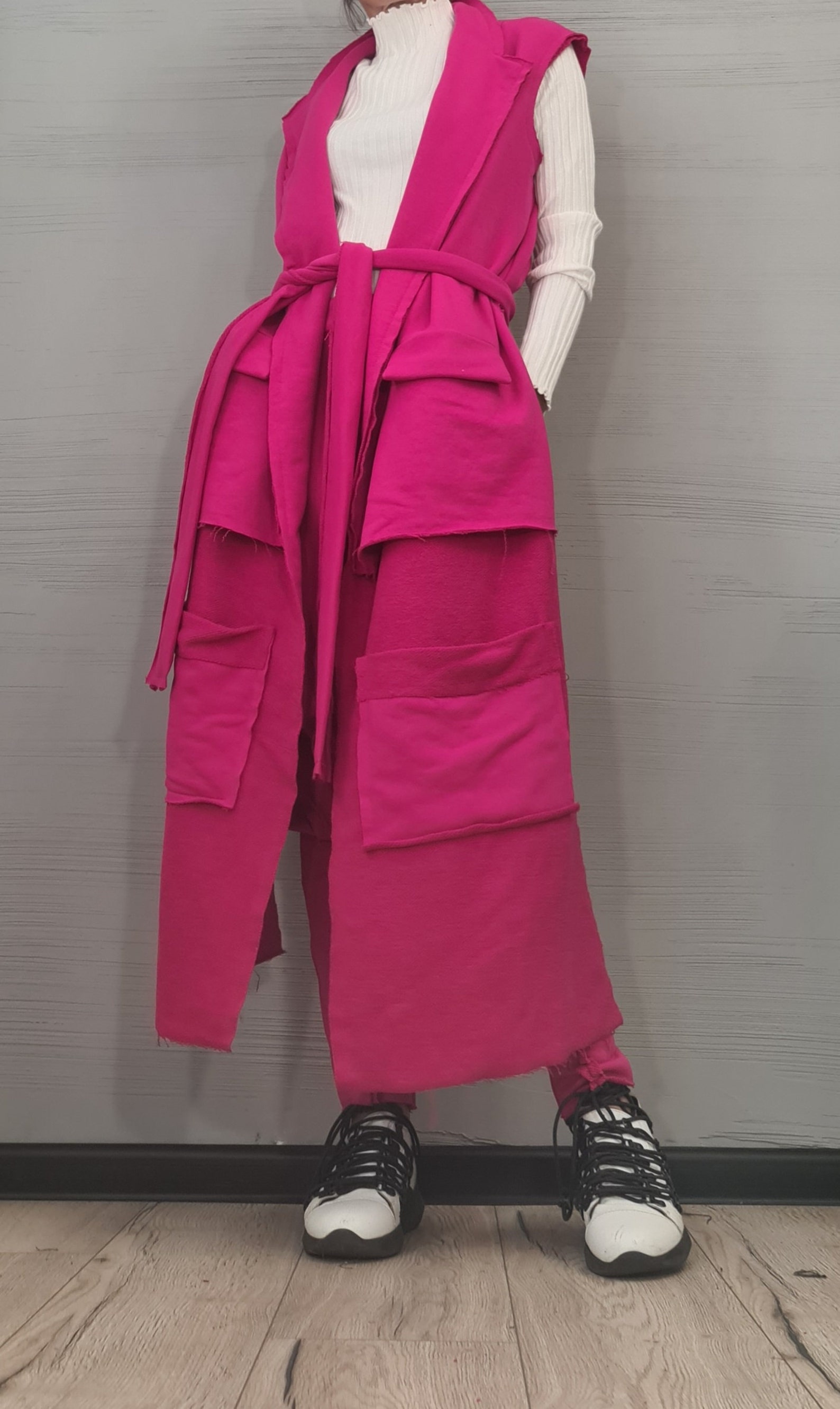 Outwear Women Set, Harem Pants, Vest Long Short, Extravagant Cotton Set ...