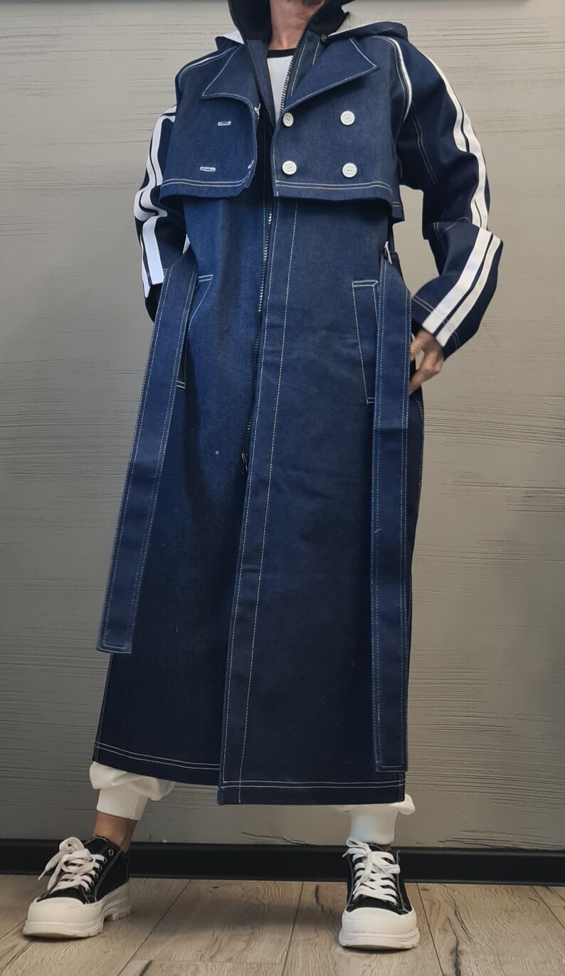 Avant Garde Denim Two Piece Set | Sleeveless Vest and Short Jacket - Etsy