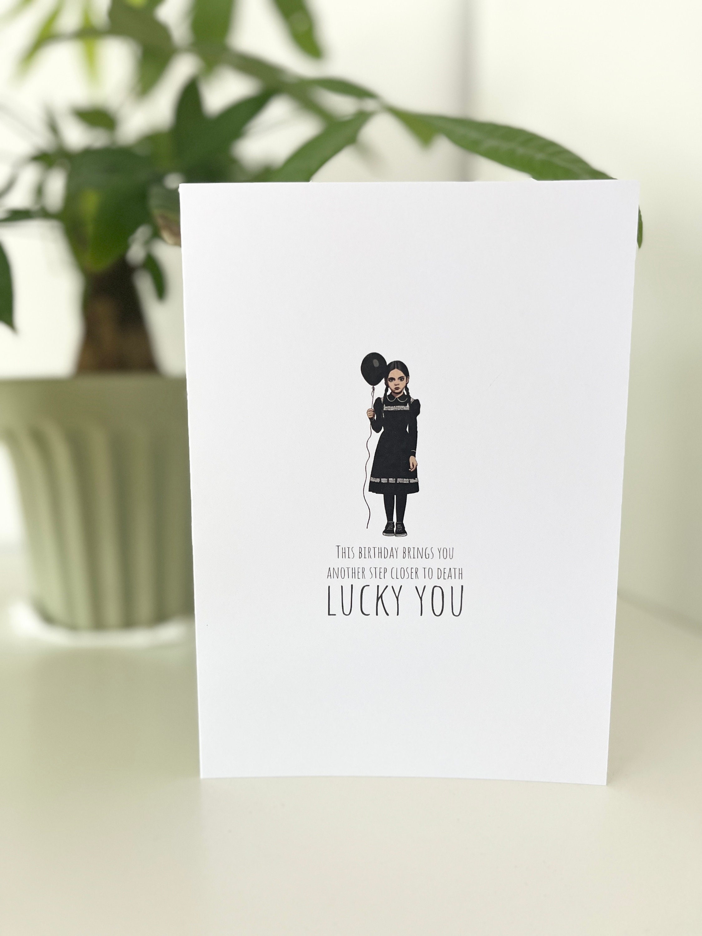Birthday Card - Wednesday - Wednesday Addams - Happy Birthday ...