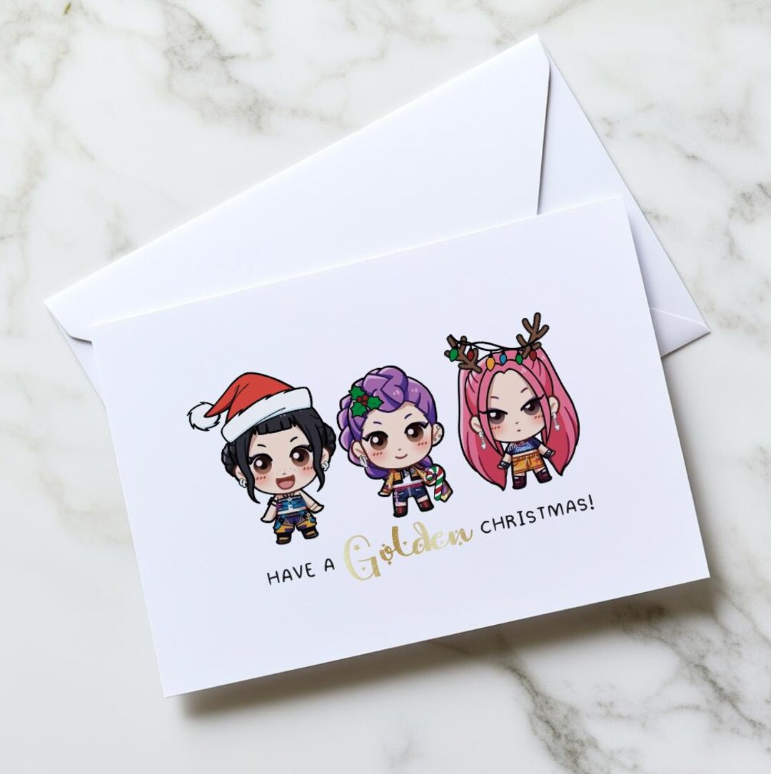 Christmas Card - K-pop Demon - Huntrix - Huntrix Christmas Card ...