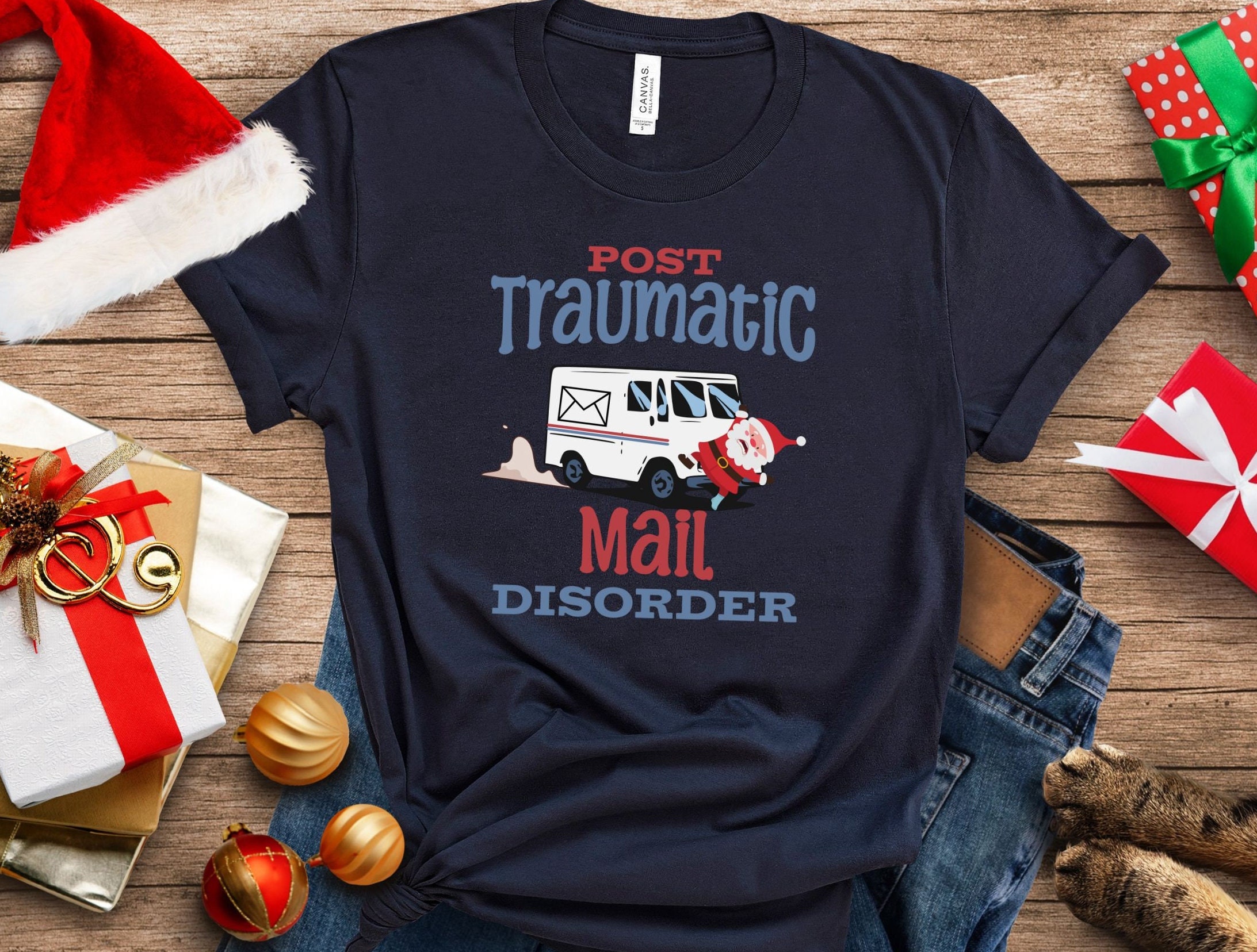 Funny Post Office Worker Shirt for Christmas Postal Worker Holiday ...