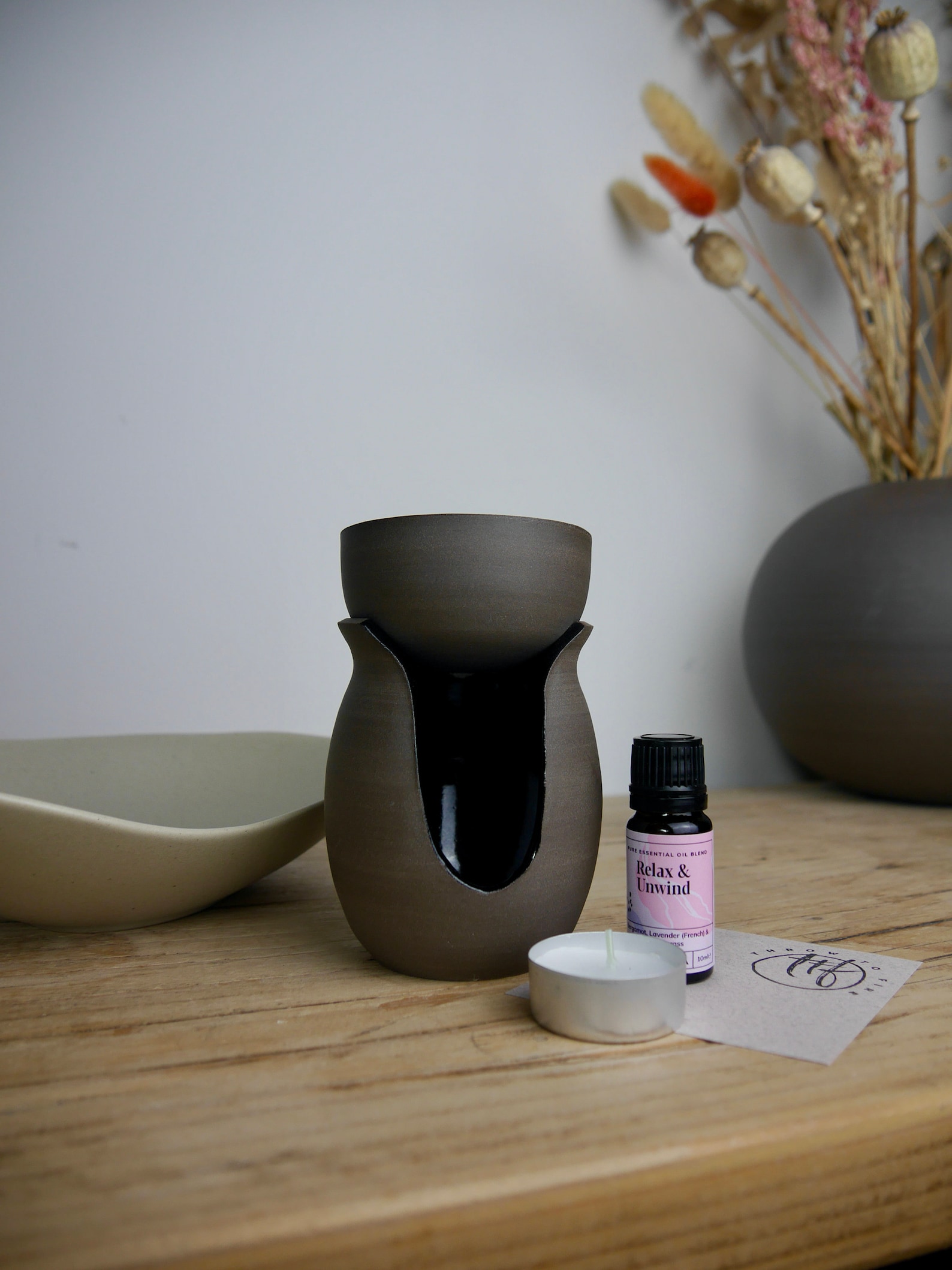 Handmade Wheel Thrown Ceramic Oil and Wax Burner Gift for - Etsy