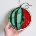 Watermelon Suncatcher Stained Glass Art Window Hangings Ornaments Home ...