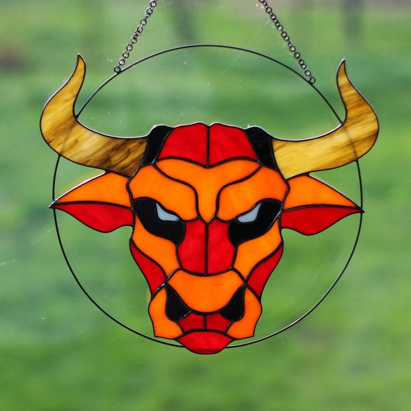 Glass Bull - Etsy