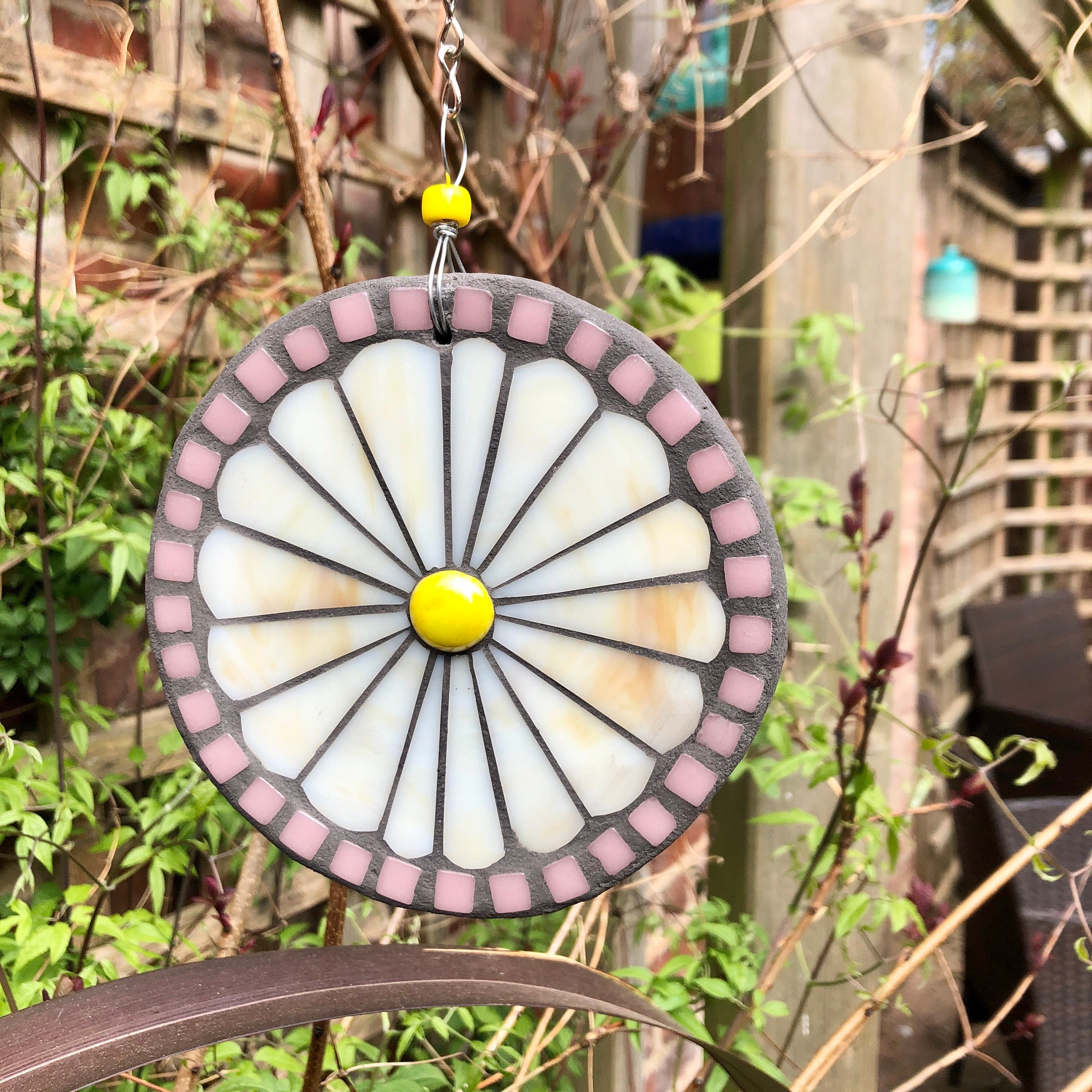 Mosaic Wind Chime Decorative Mosaic Stained Glass Wind | Etsy