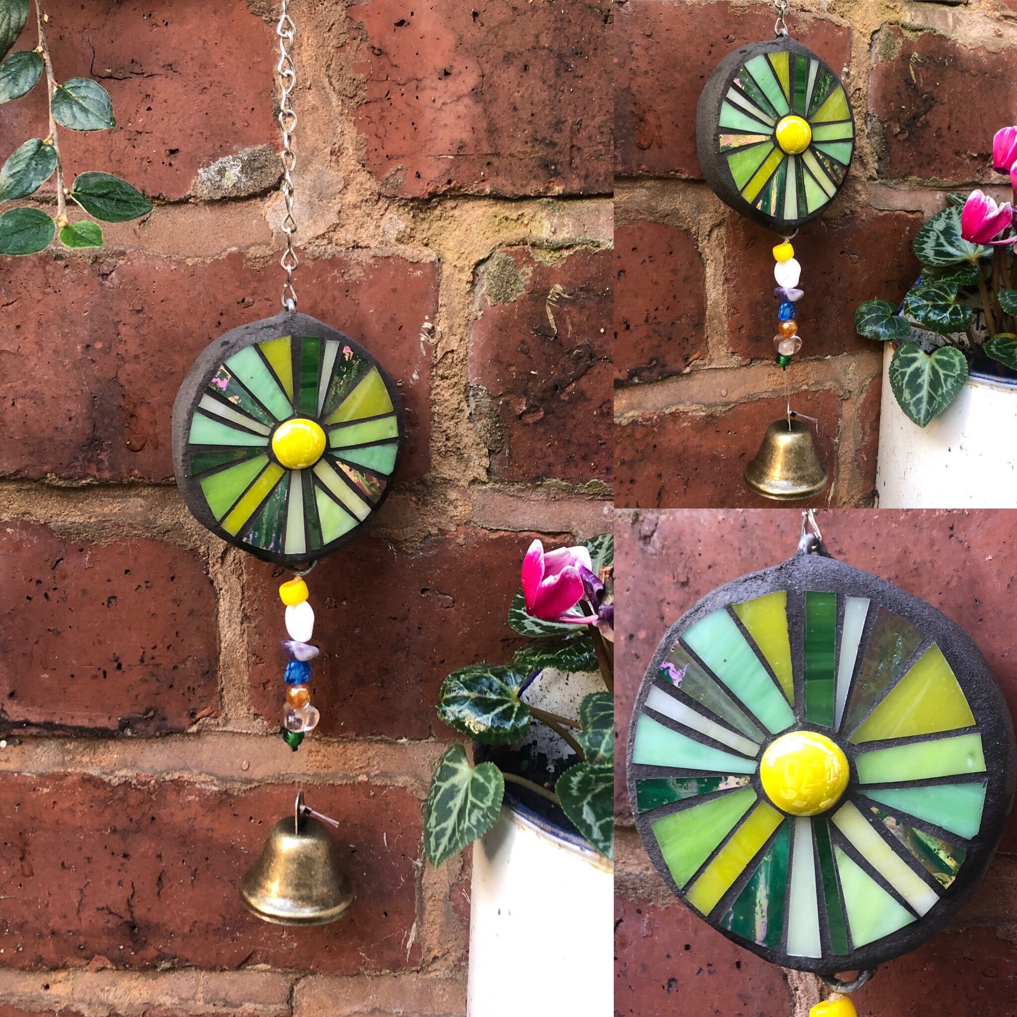 Mosaic Wind Chime Decorative Mosaic Stained Glass Wind | Etsy UK