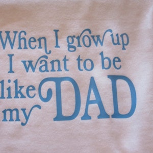 When I Grow up I Want to Be Like My Daddy Baby Vestbaby Vest - Etsy