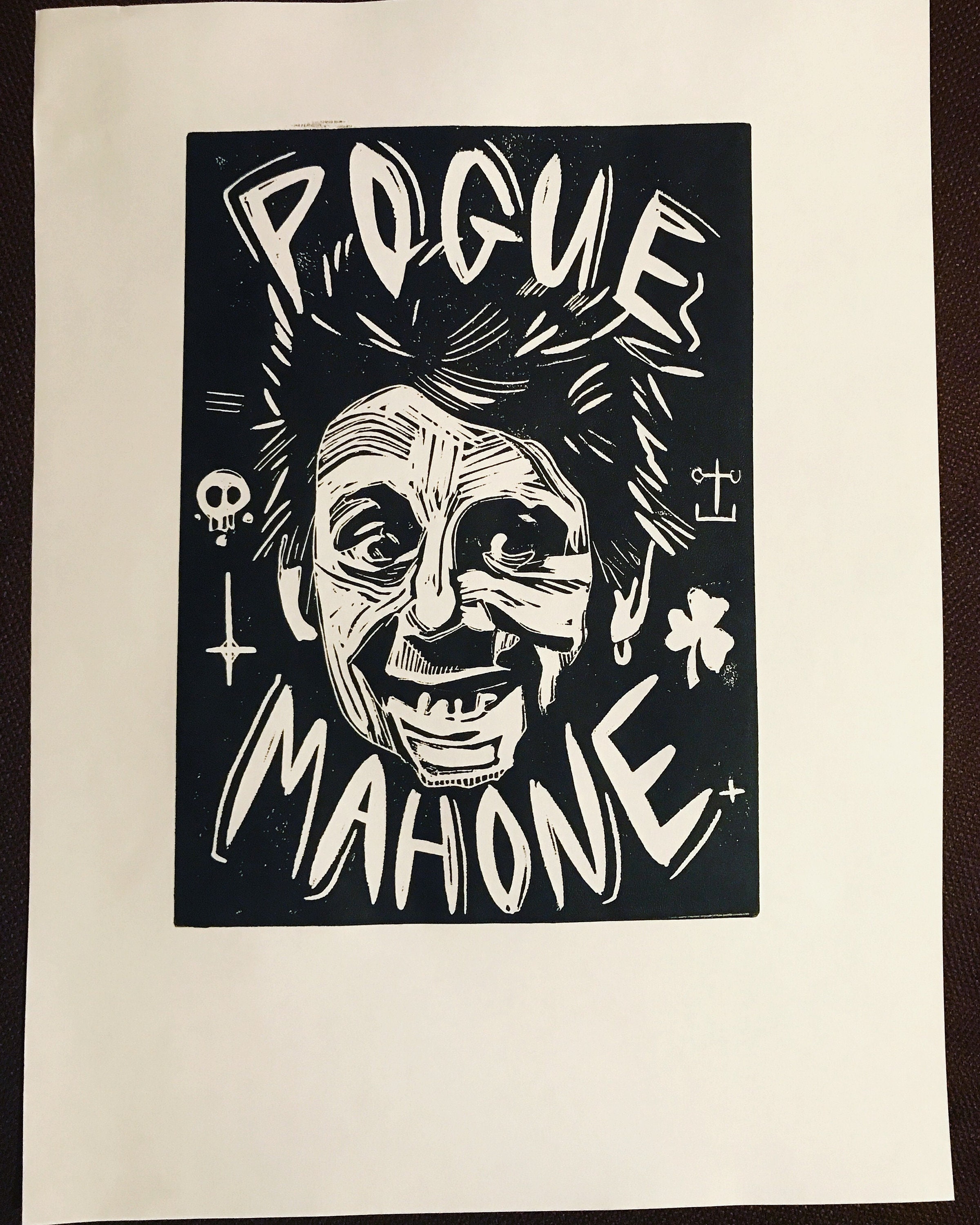 Shane MacGowan. Pogue Mahone. Hecho a mano. Impresión original - Etsy ...