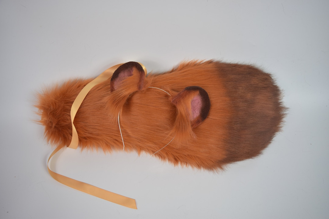 Tom Nook Ears and Tail | Realistic Faux Fur Ears | Headband Custom Ears ...