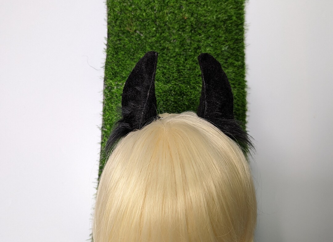 Black Horse Ears | Realistic Faux Fur Ears | Headband Custom Ears - Etsy