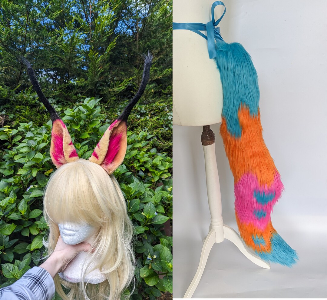 Beelzebub Ears and Tail Queen Bee Ears Helluva Boss Cosplay Custom ...