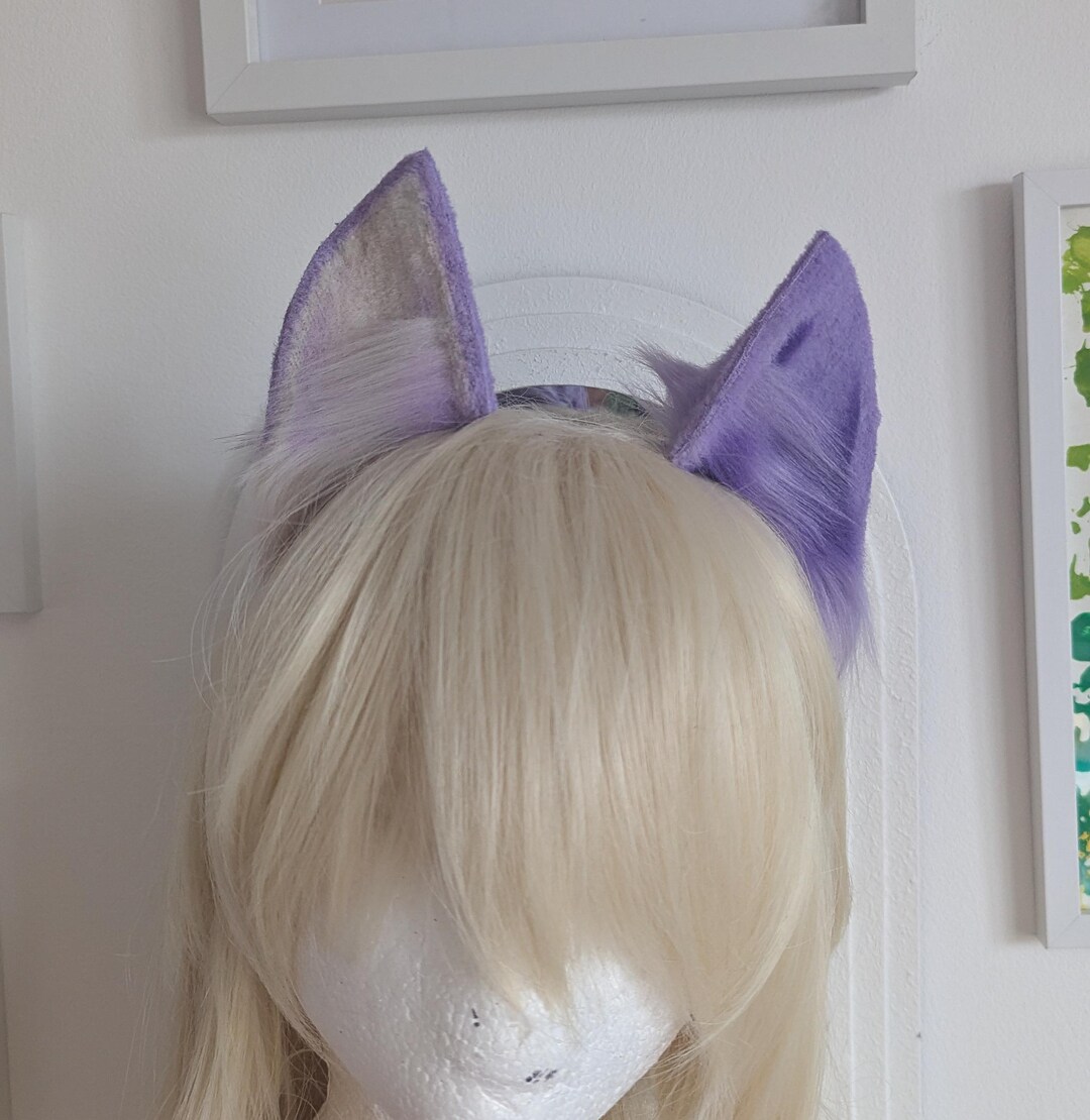 Mismatch Kitten Ears Cat Ears Realistic Faux Fur Ears Headband Custom ...
