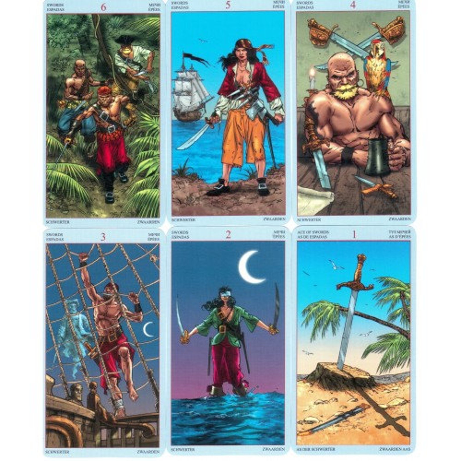 Pirates of the Caribbean Tarot Oracle 78 Card Deck English | Etsy