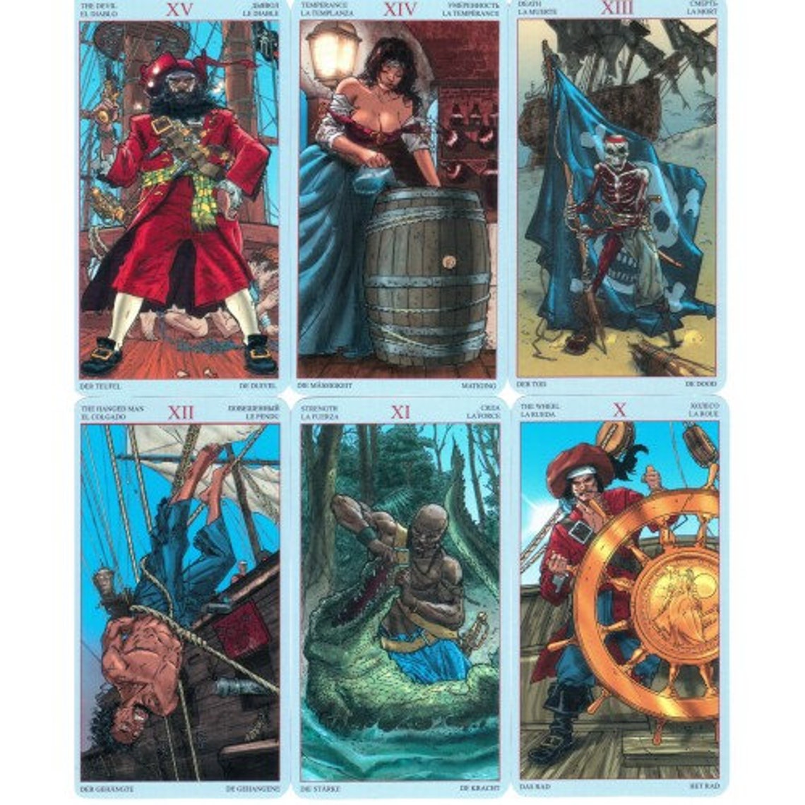 Pirates of the Caribbean Tarot Oracle 78 Card Deck English | Etsy