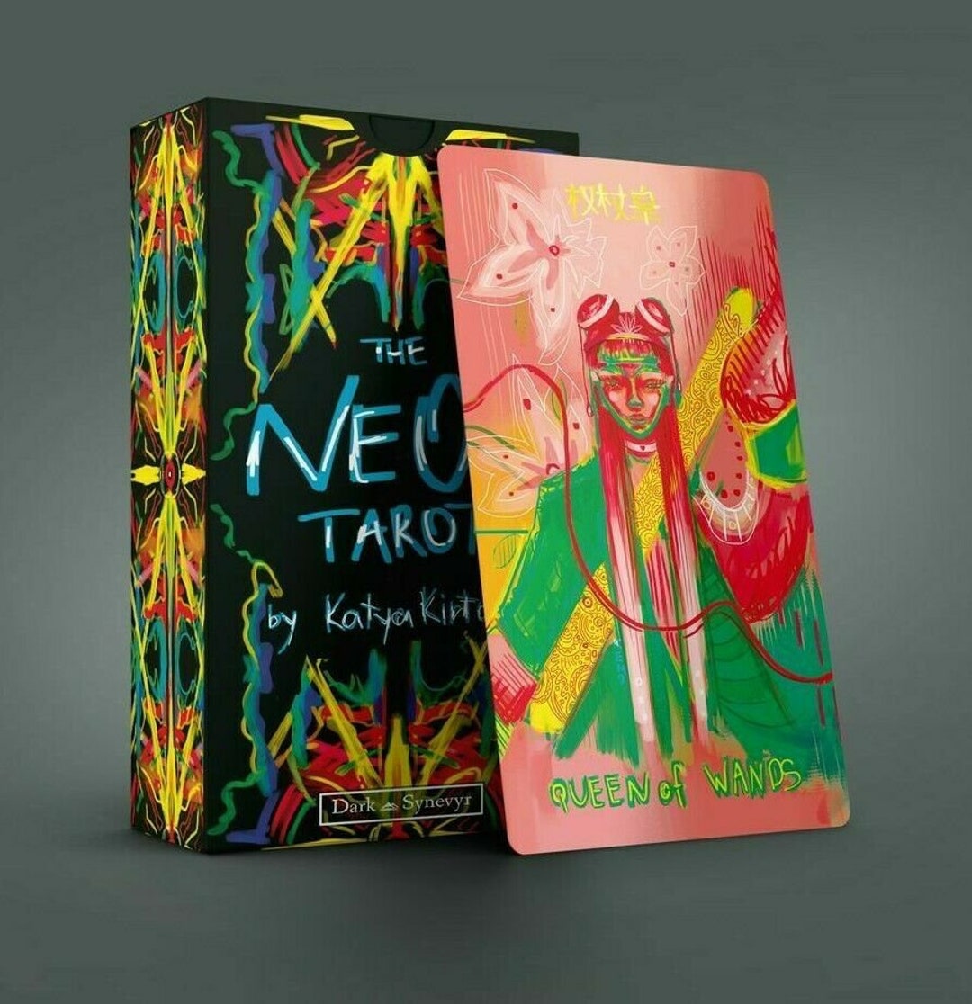 Neon Tarot Card Deck 78 Oracle Card Deck Modern Witch Tarot - Etsy
