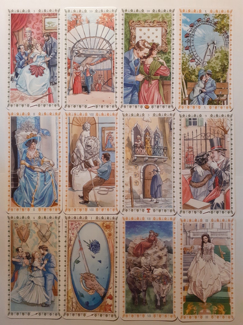 Romantic Tarot Love Oracle 78 Card Deck in Russian manual | Etsy