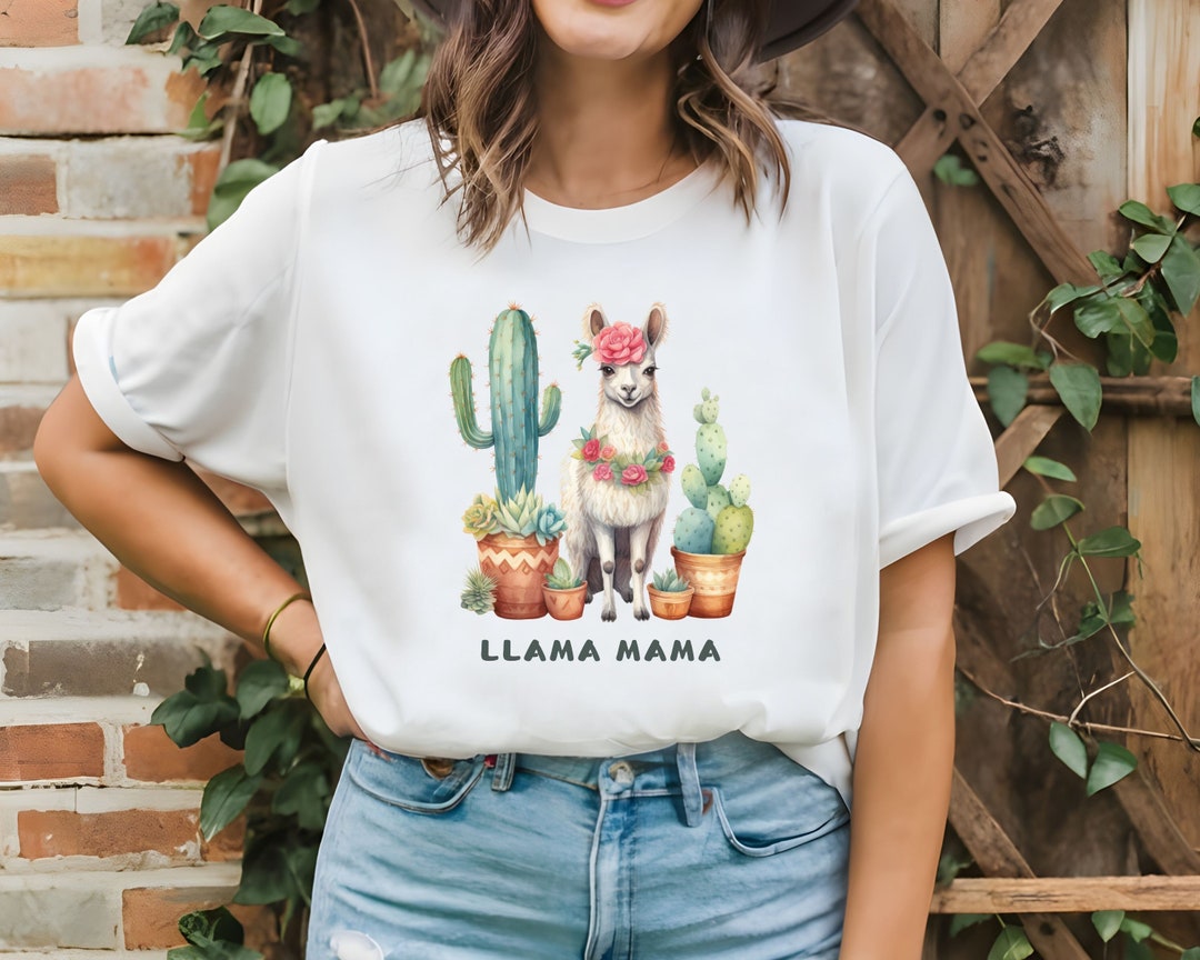 Llama Shirt, Llama Mothers Day Gift, Funny Llama Shirt, Cute Llama ...
