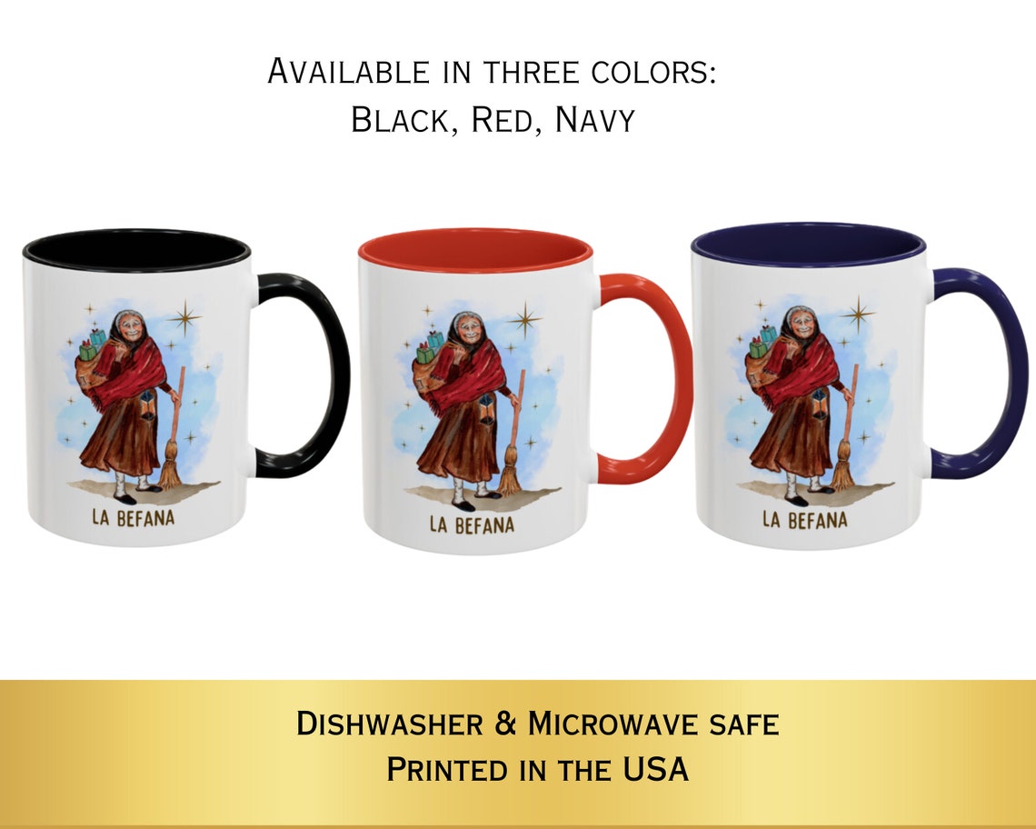 La Befana Mug, Befana Christmas Mug, Italian Christmas Witch Mug ...