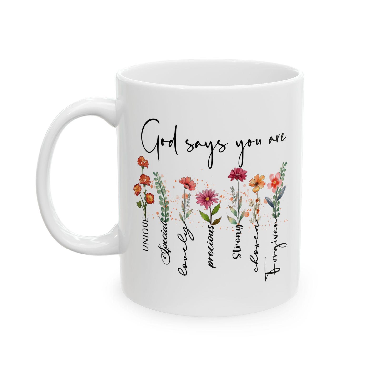 Bible Verse Coffee Mug, Inspirational Message Mug, Christian Faith Gift, Scripture Coffee Mug ...