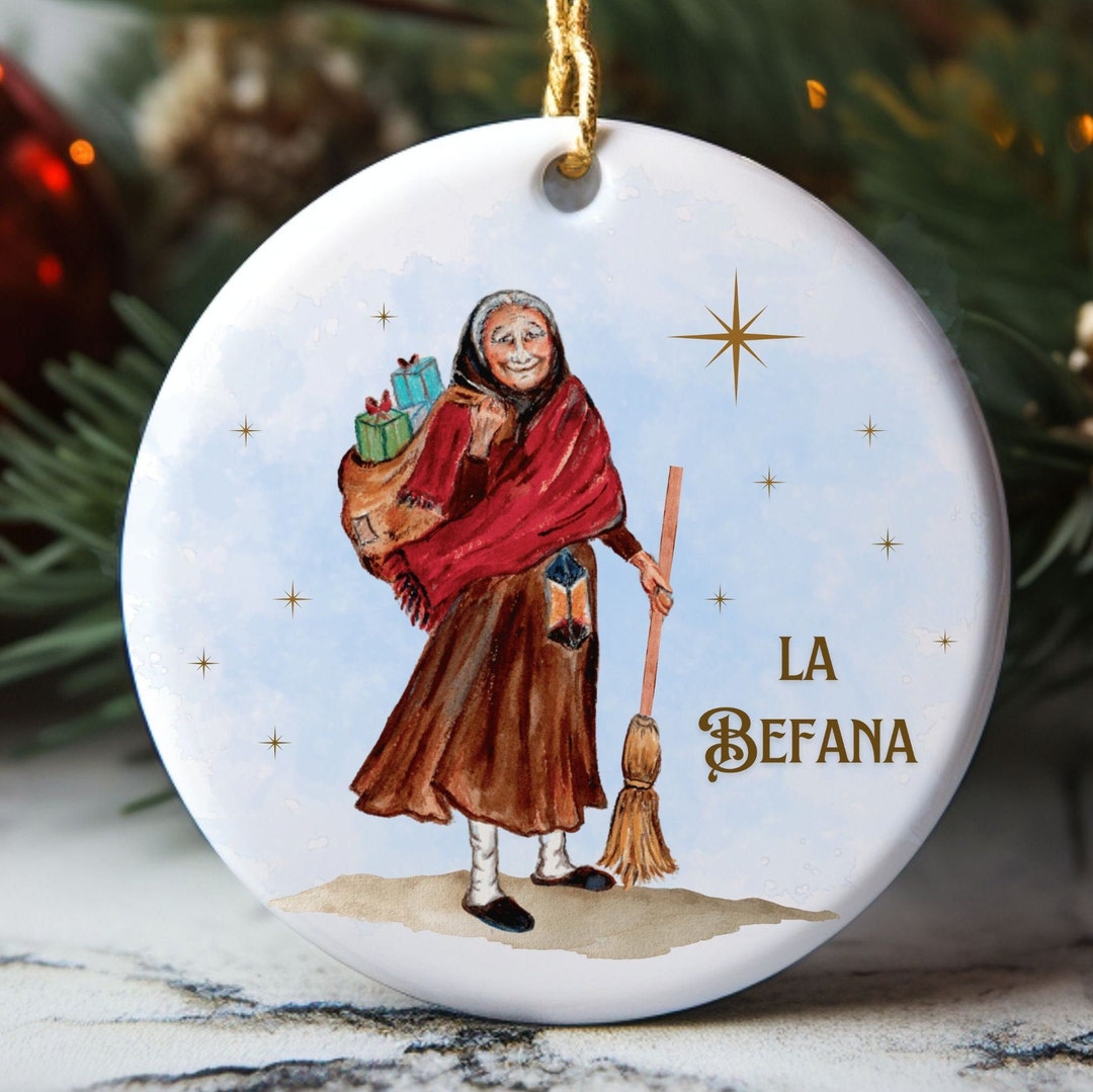 La Befana Ornament, Befana Christmas Ornament, Italian Christmas Witch ...