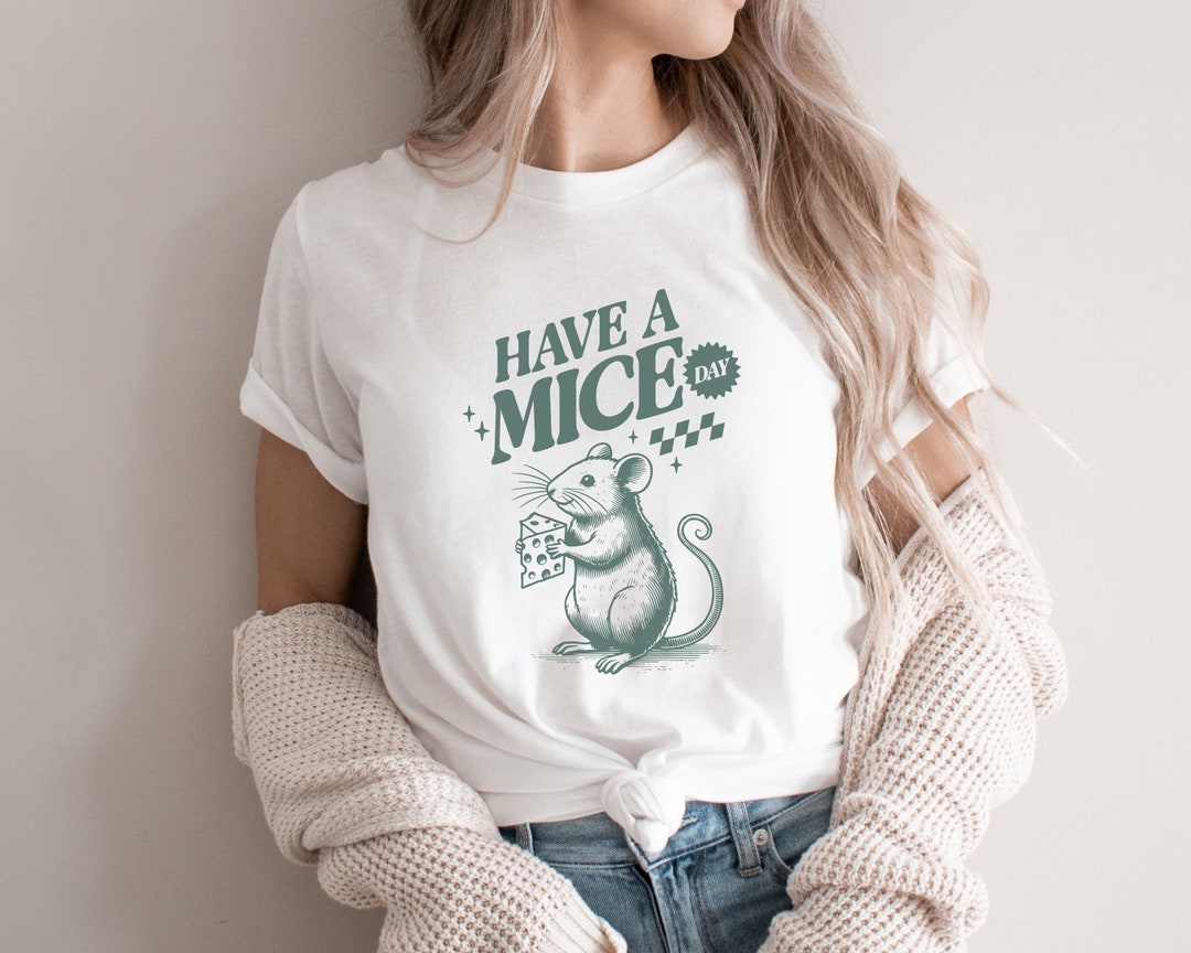 Trendy Retro Mouse Shirt. Vintage Mouse Tee. Mice Shirt. Mice Gift. Pet ...