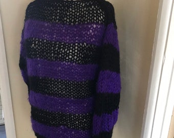 Emo Striped Sweater - Etsy