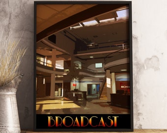 Broadcast Poster - Etsy